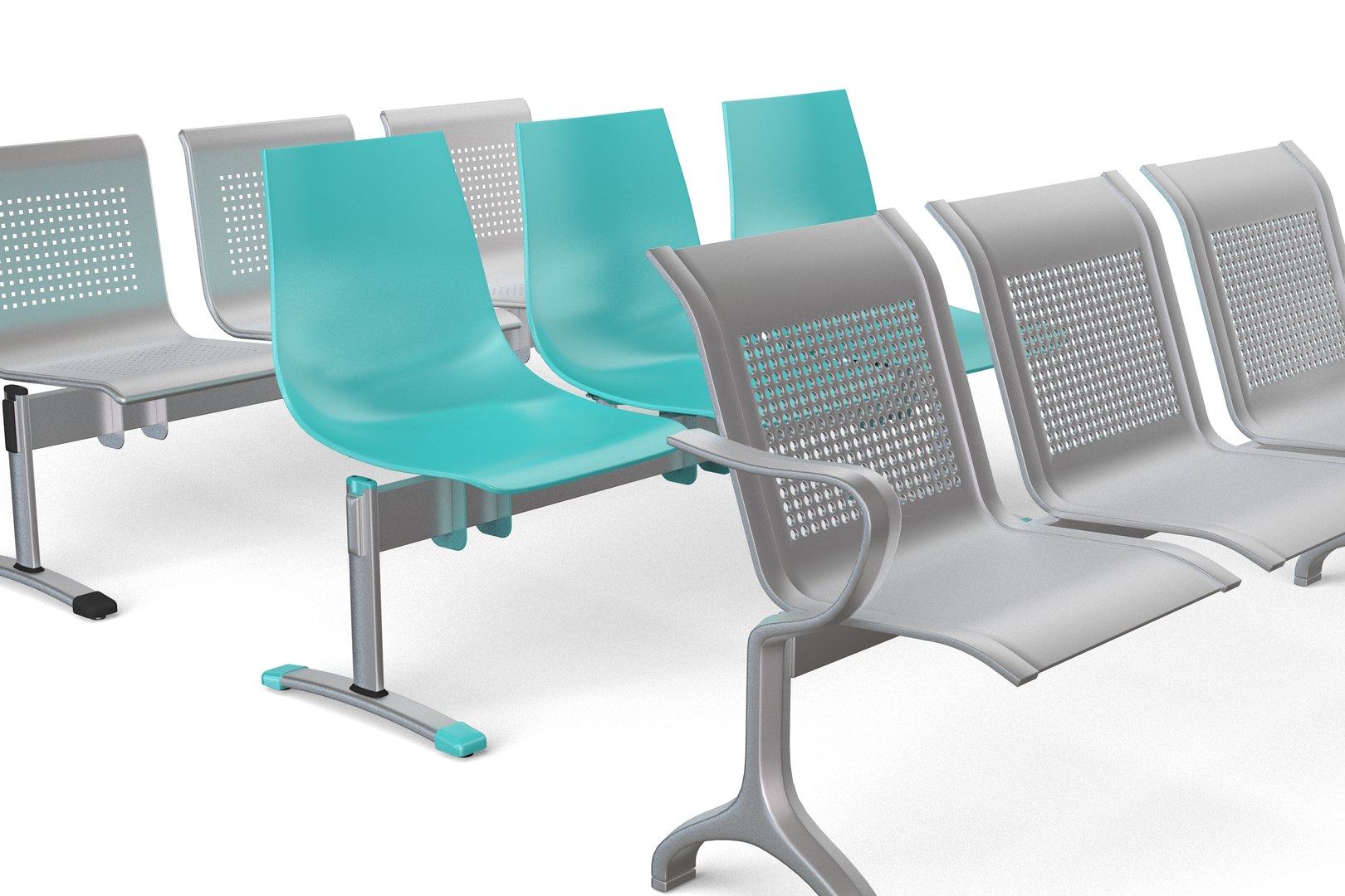 Public Seating Set 3D Model - TurboSquid 2220015