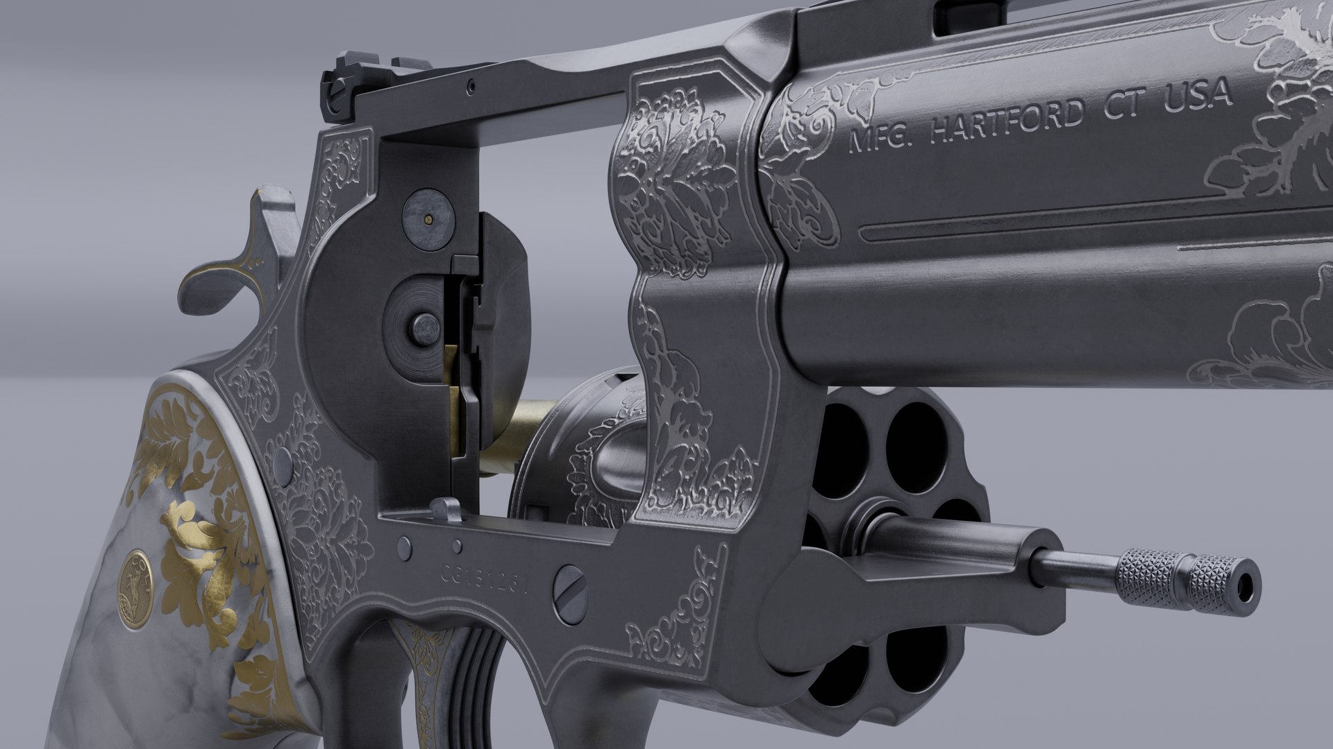 Colt Python 357 3 Inch Engraved 3D Model - TurboSquid 2035911