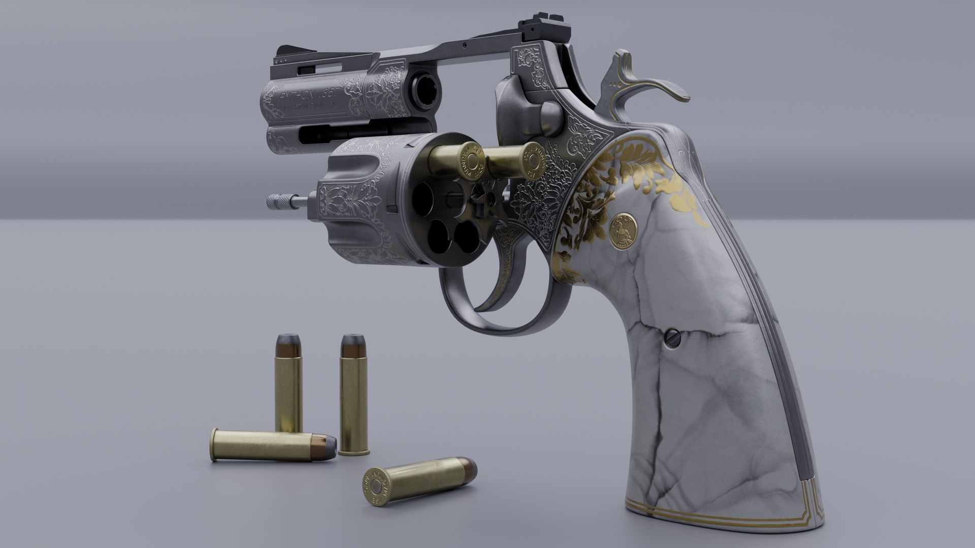 Colt Python 357 3 Inch Engraved 3D Model - TurboSquid 2035911