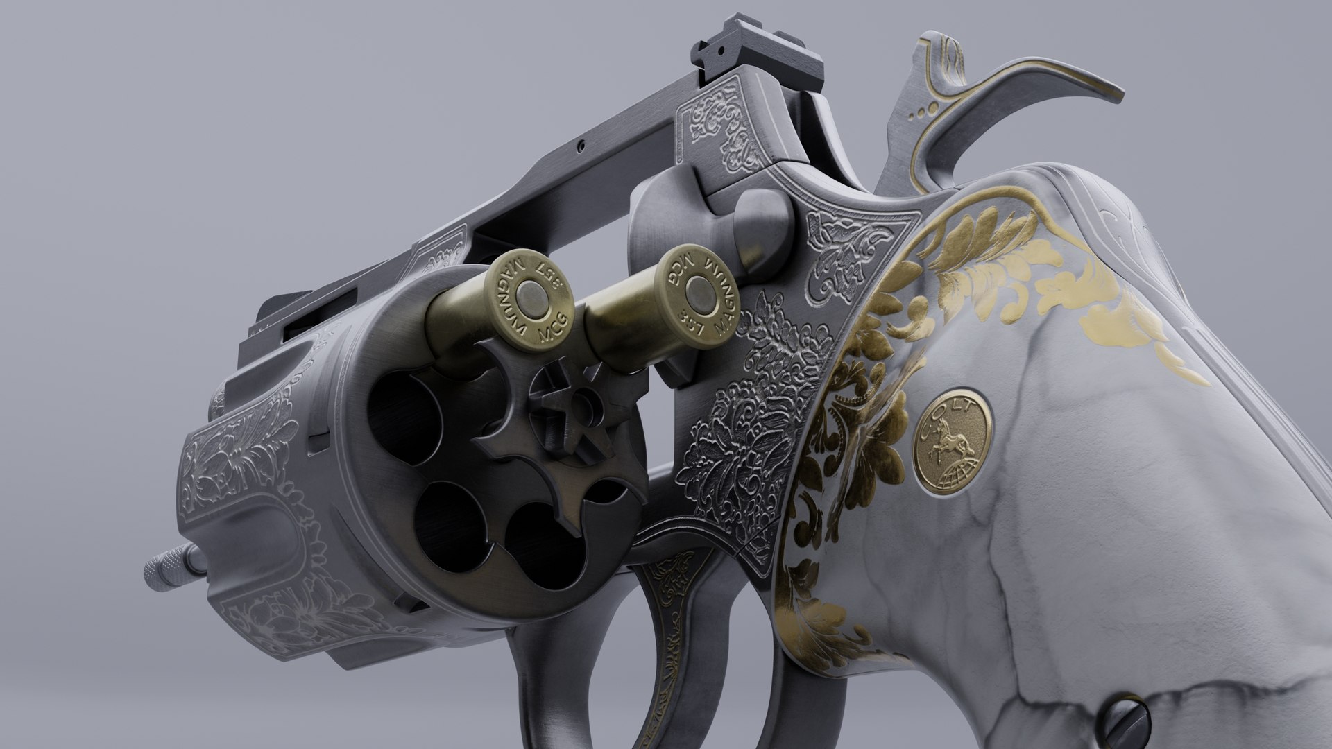 Colt Python 357 3 Inch Engraved 3D Model - TurboSquid 2035911