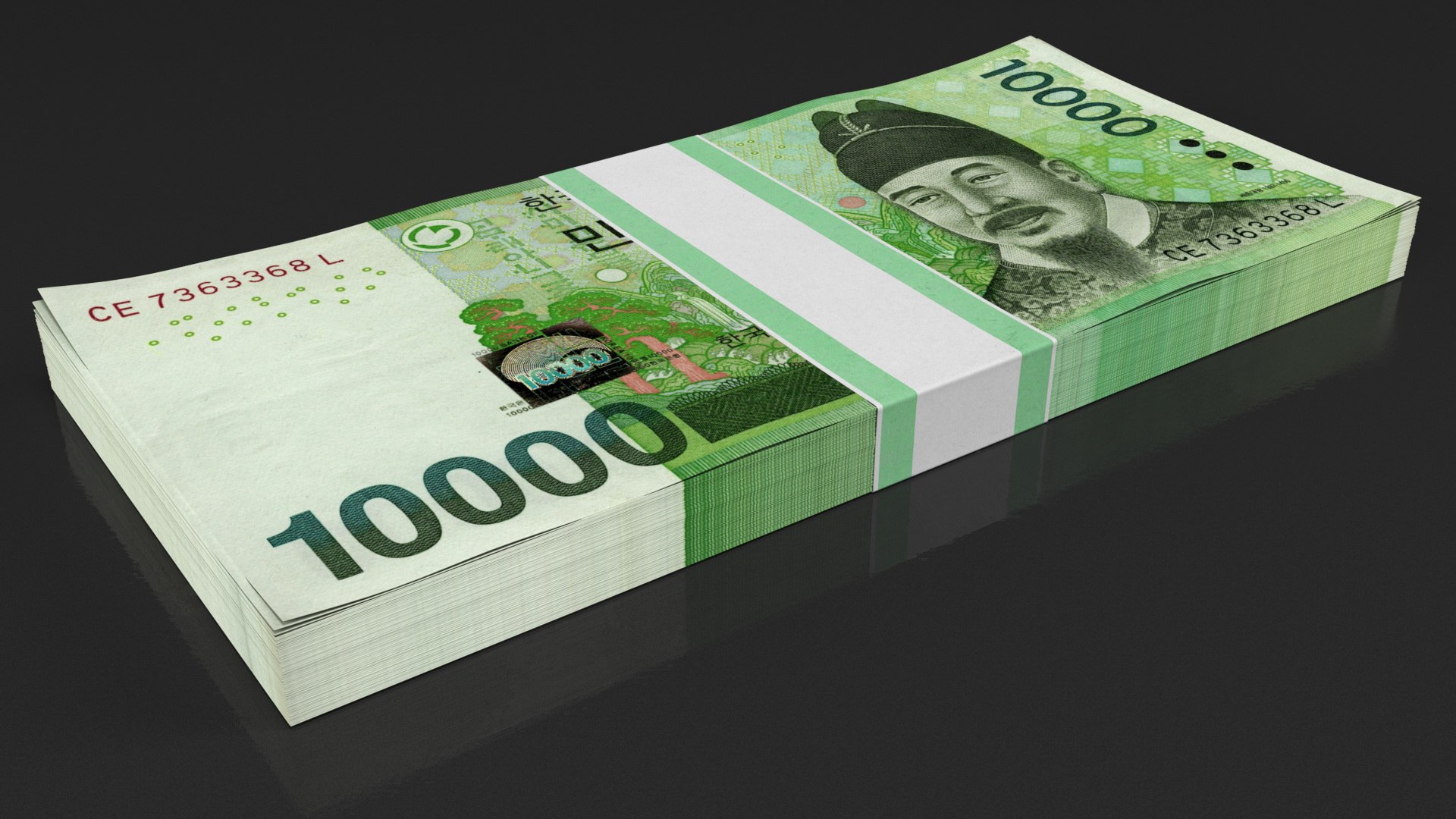 3D South Korean Banknote Bundles Collection 2 - TurboSquid 1744556