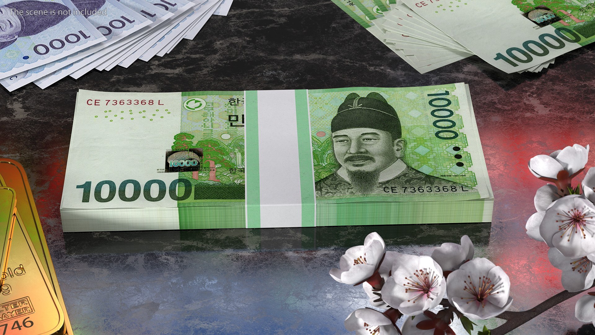 3D South Korean Banknote Bundles Collection 2 - TurboSquid 1744556