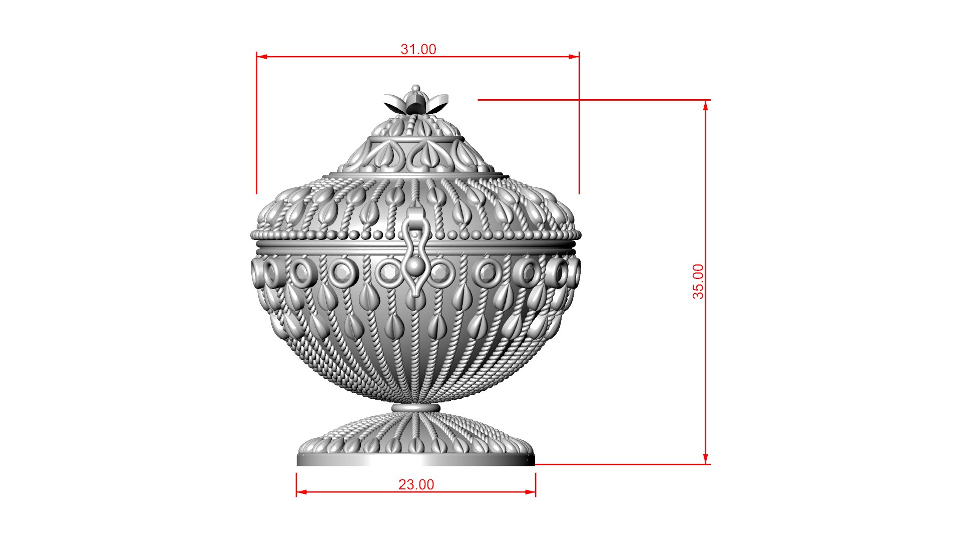Sindoor box 3D model - TurboSquid 1736702