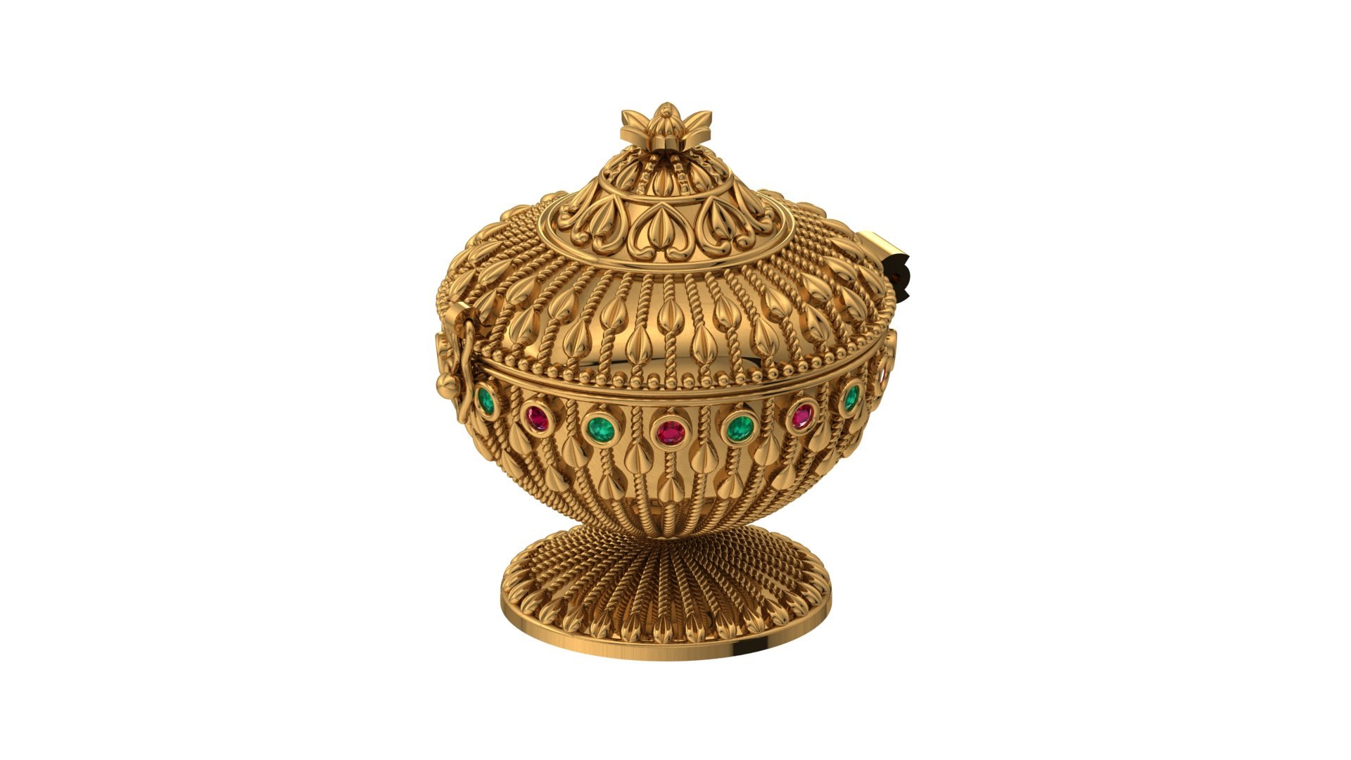 Sindoor box 3D model - TurboSquid 1736702