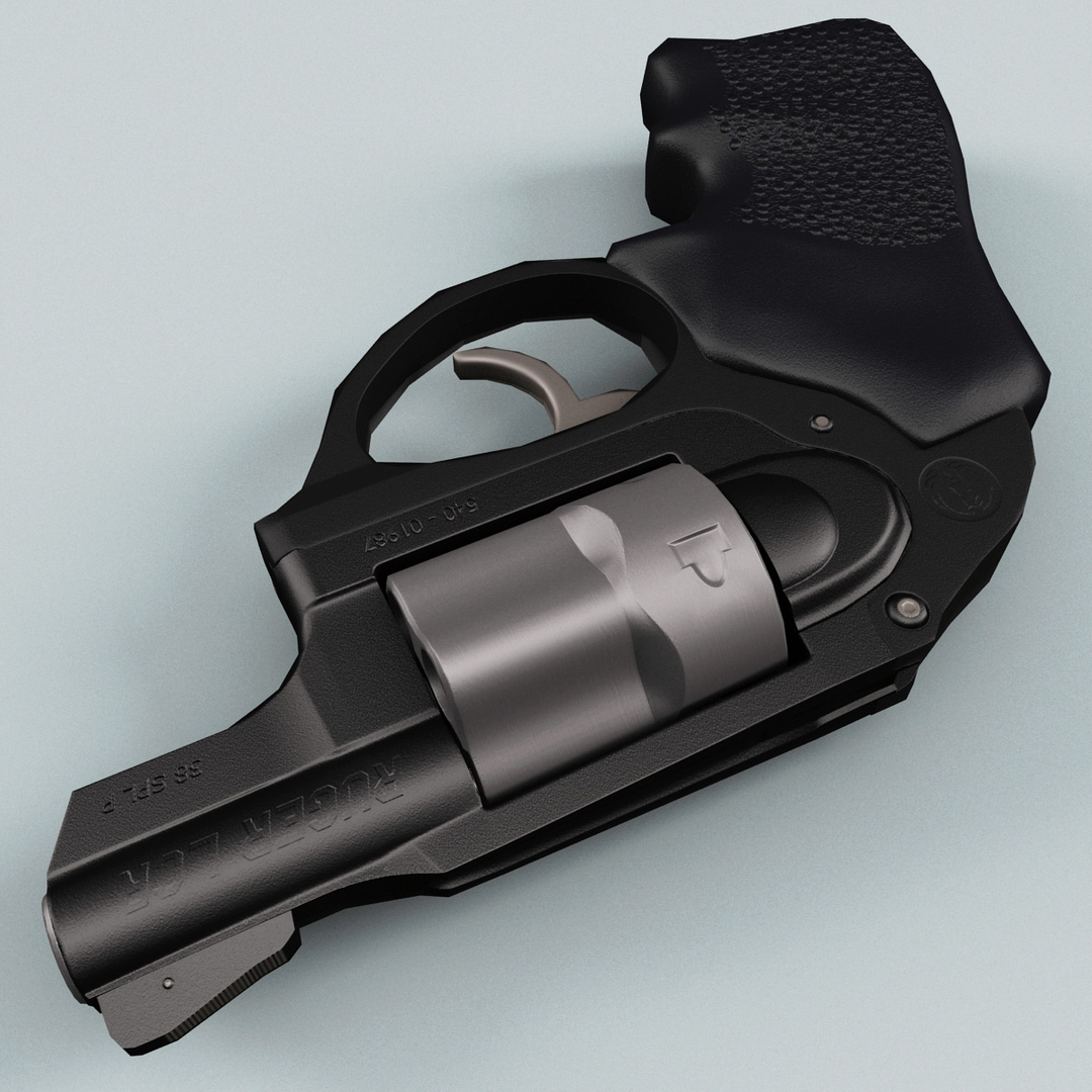 3d revolver ruger lcr model