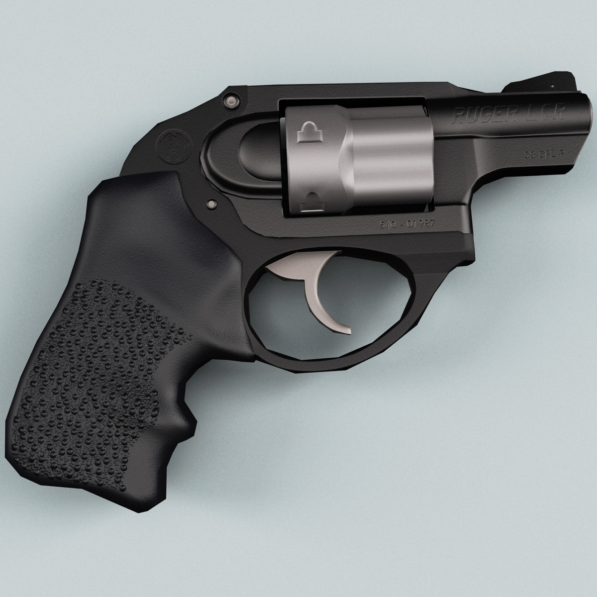 3d revolver ruger lcr model