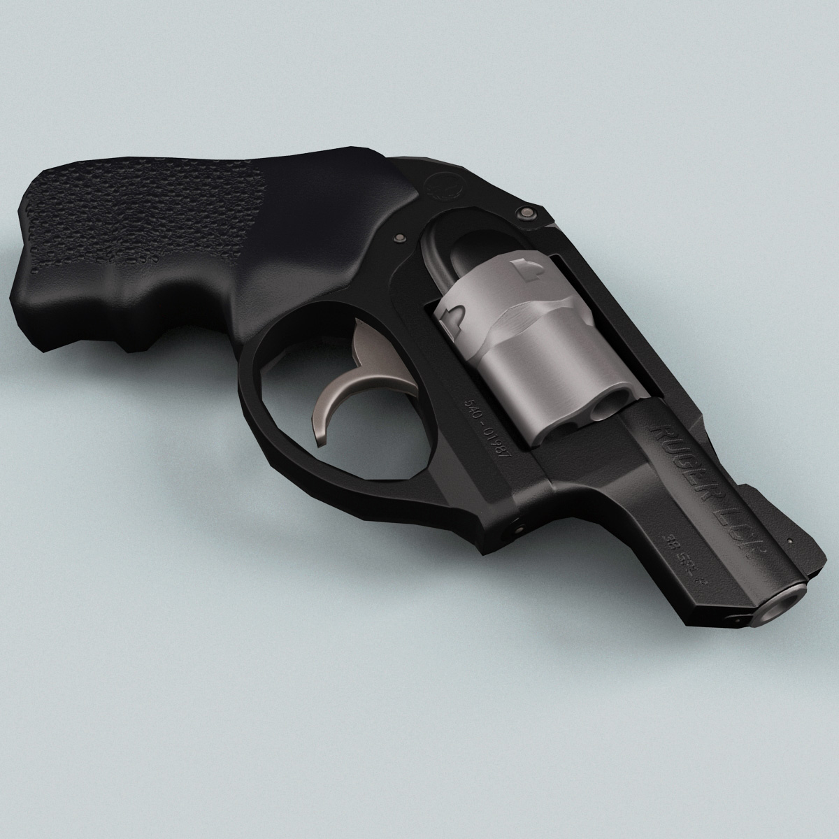 3d revolver ruger lcr model