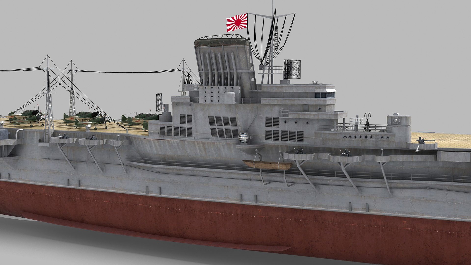 3D Japanese Aircraft Carrier Taiho Model - TurboSquid 1518984