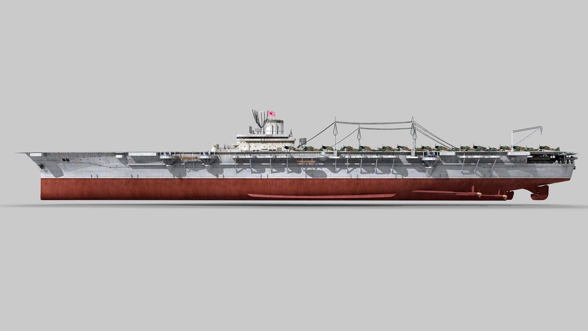 3D Japanese Aircraft Carrier Taiho Model - TurboSquid 1518984