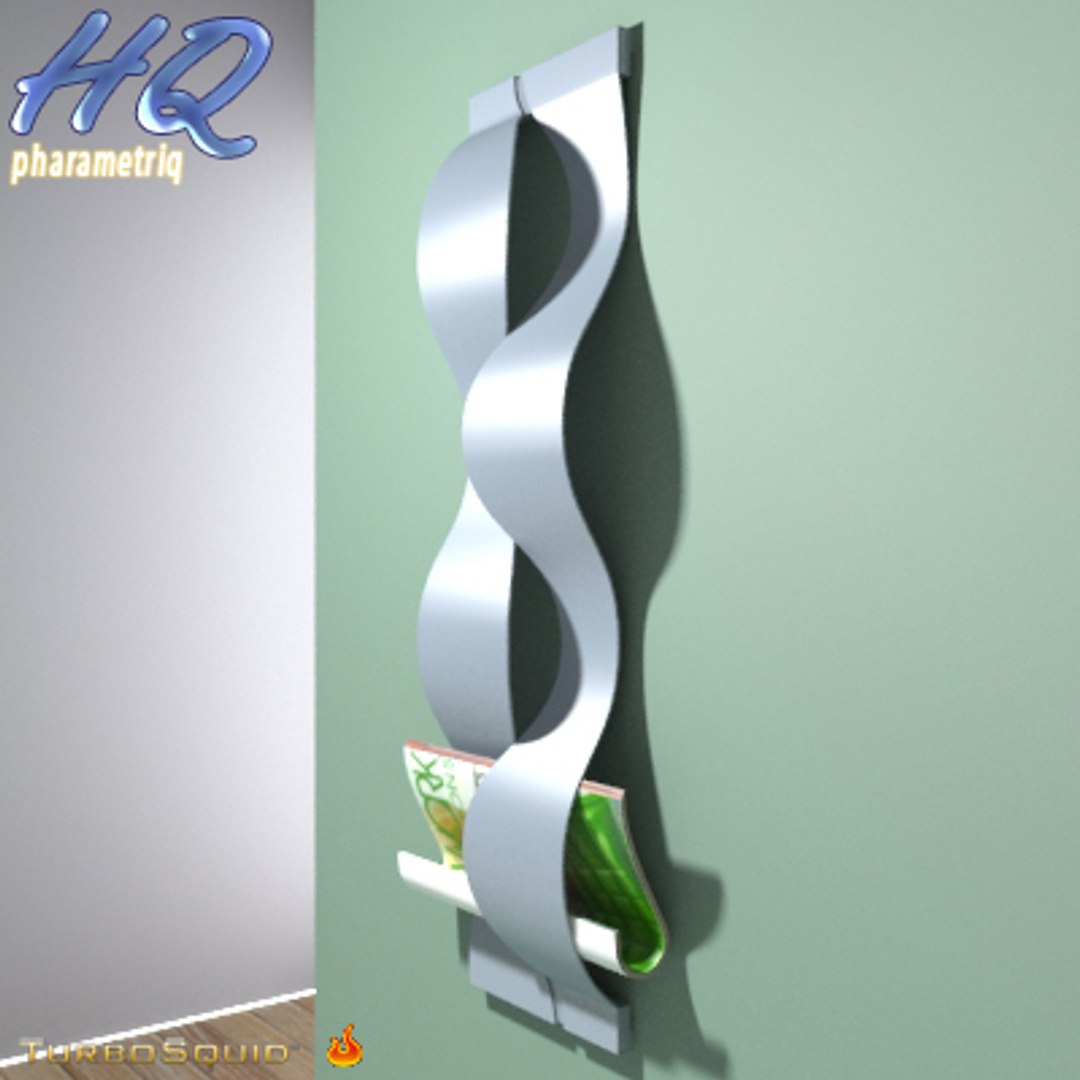 3d model magazine rack 00