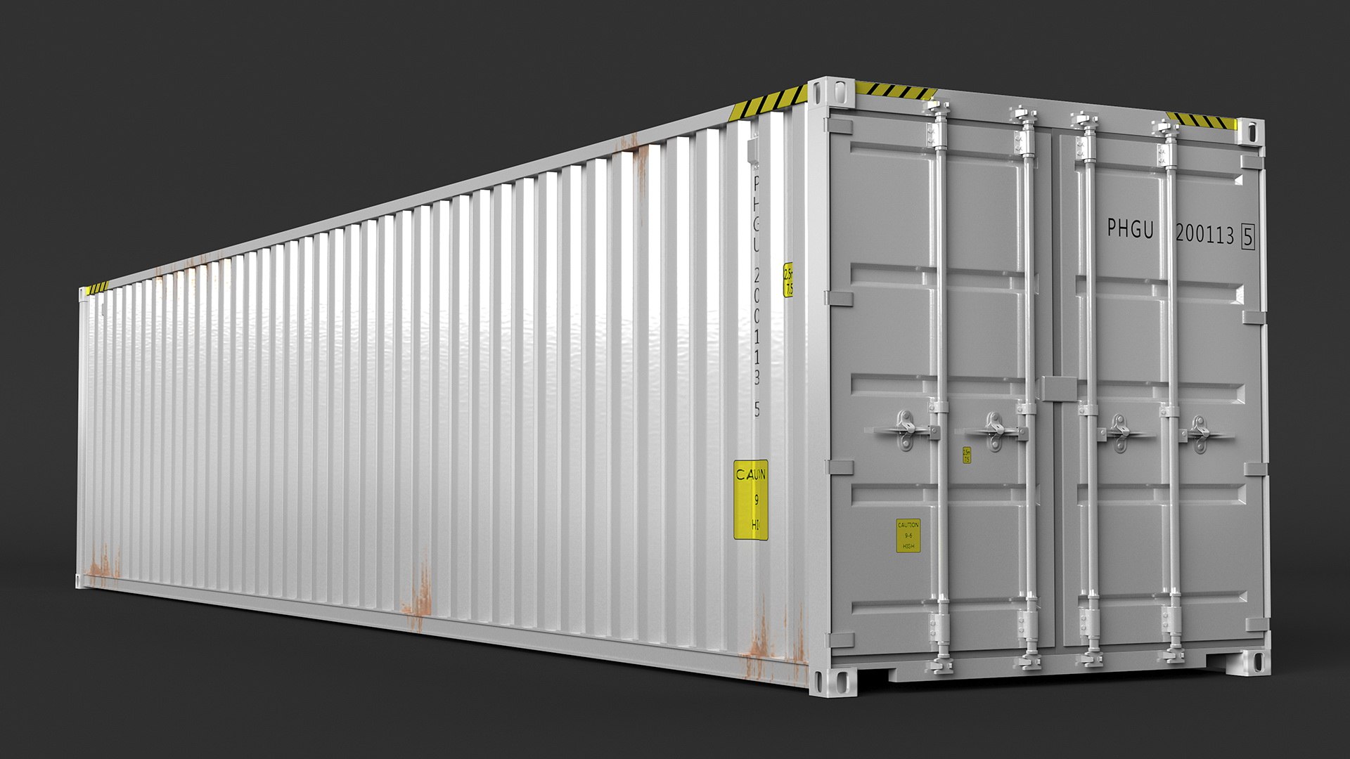 40FT Opening Shipping Container 3D Model - TurboSquid 2197333