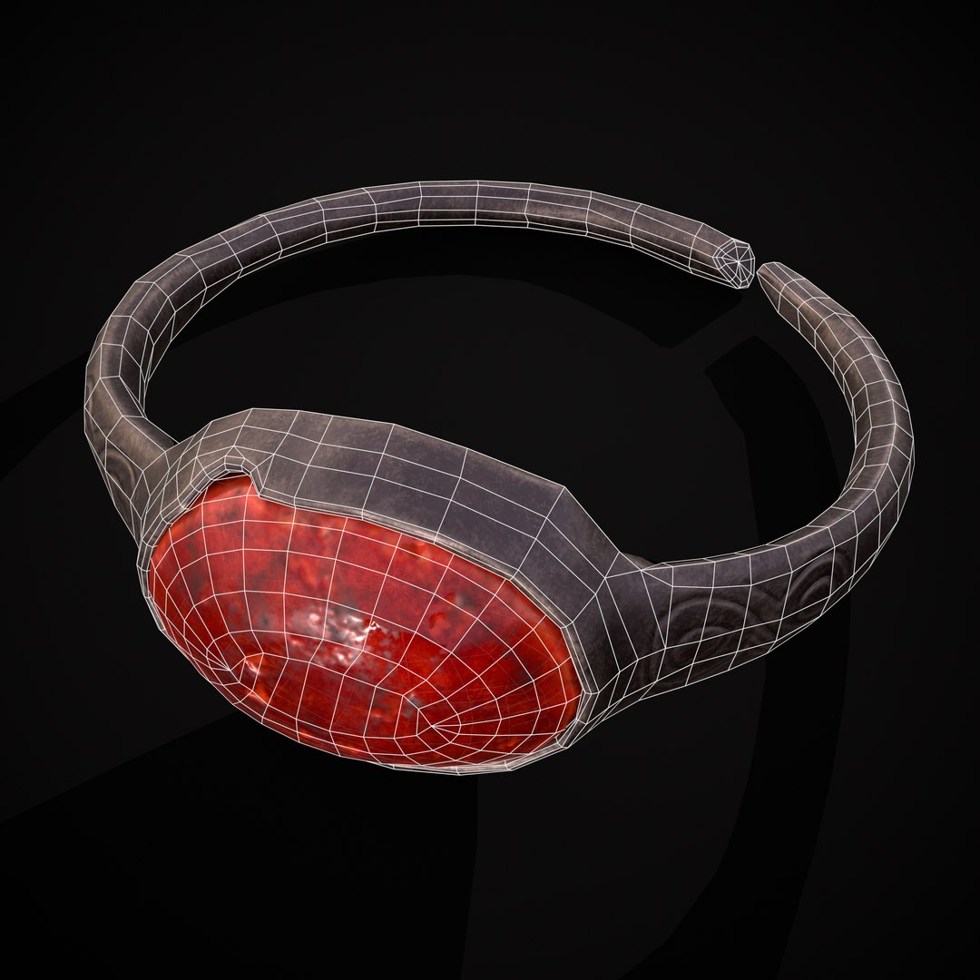 3D Viking Garnet Ring - TurboSquid 2078295