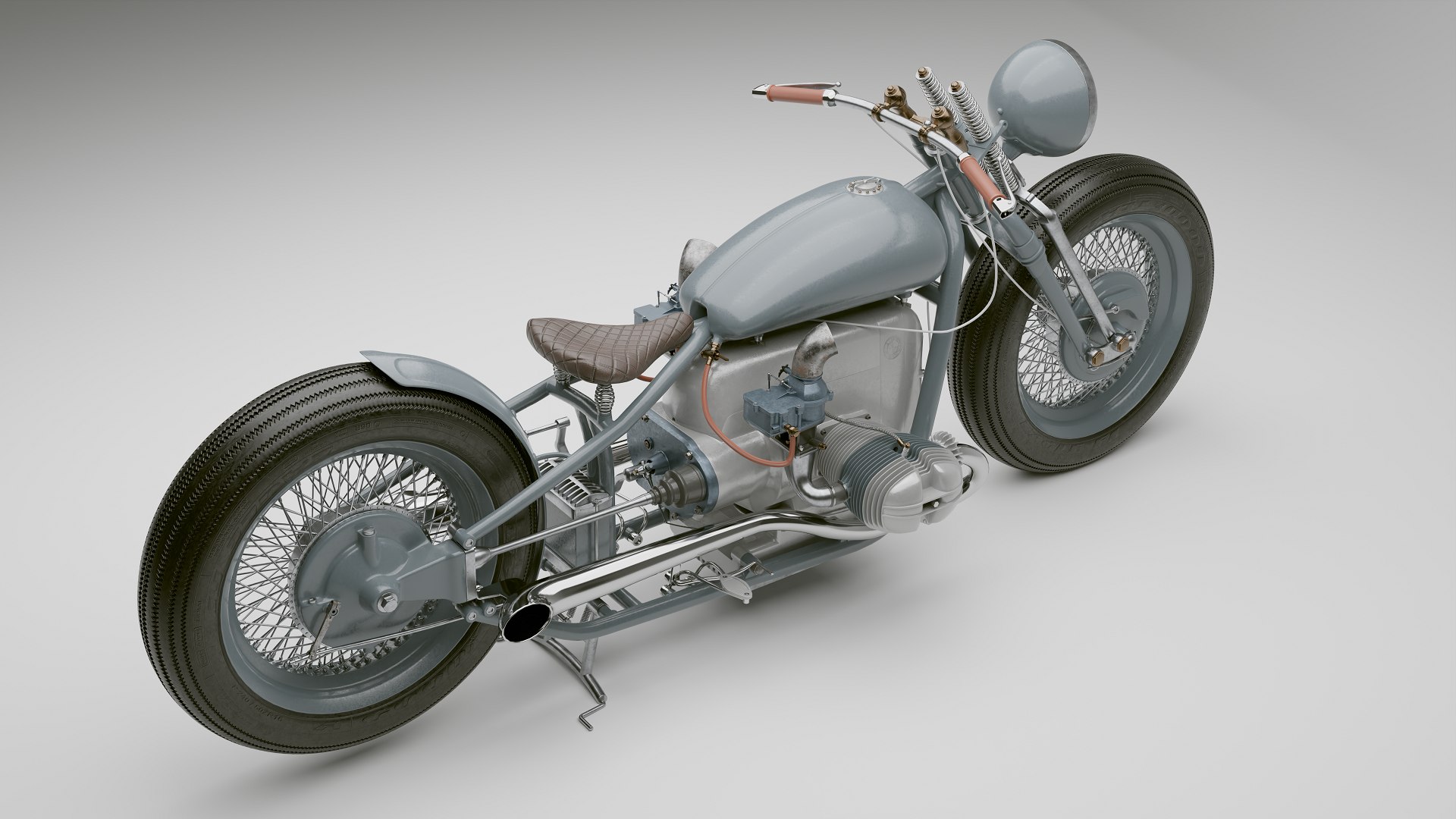 Custom Motorcycle 3D Model - TurboSquid 1992036