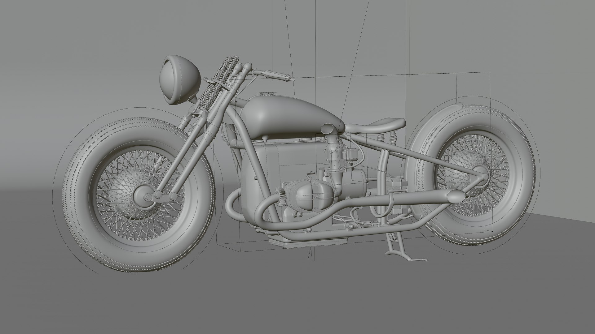 Custom Motorcycle 3D Model - TurboSquid 1992036