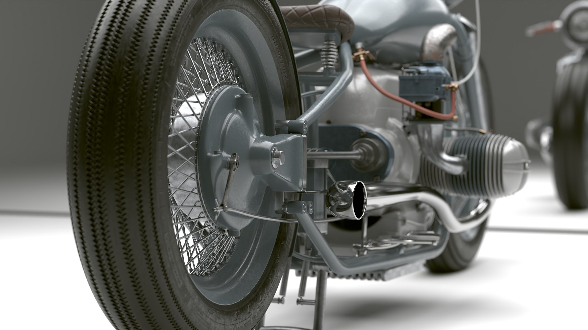 Custom Motorcycle 3D Model - TurboSquid 1992036