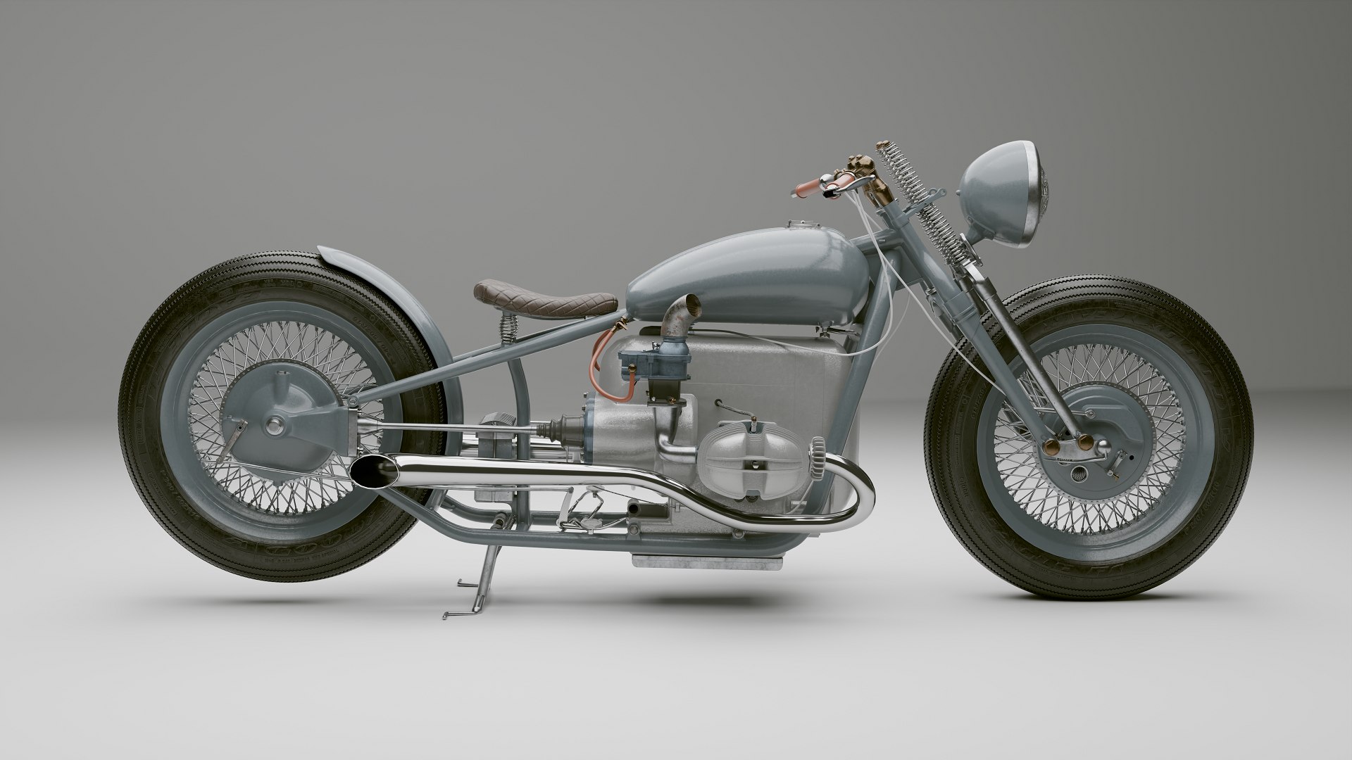 Custom Motorcycle 3D Model - TurboSquid 1992036