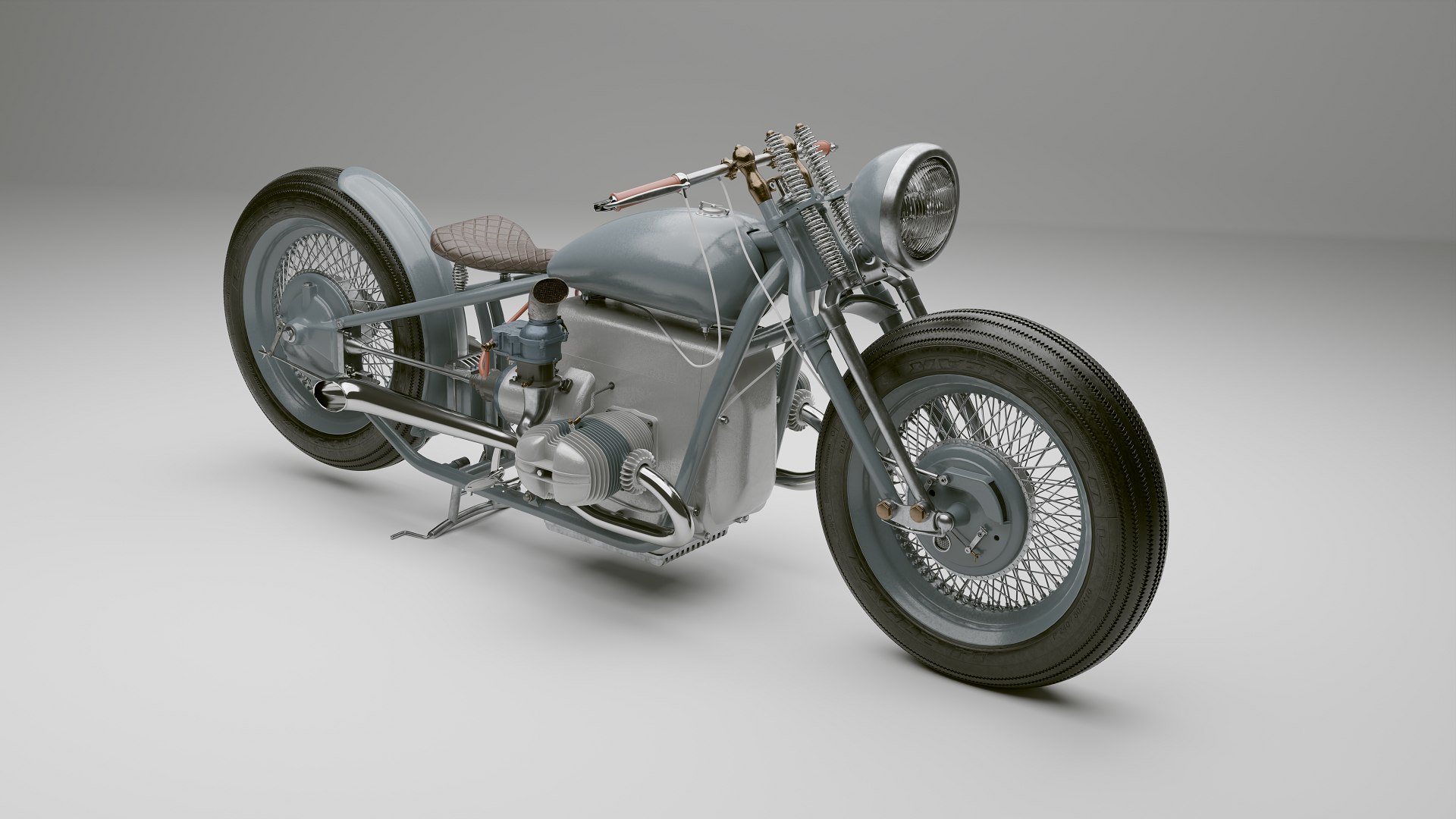 Custom Motorcycle 3D Model - TurboSquid 1992036
