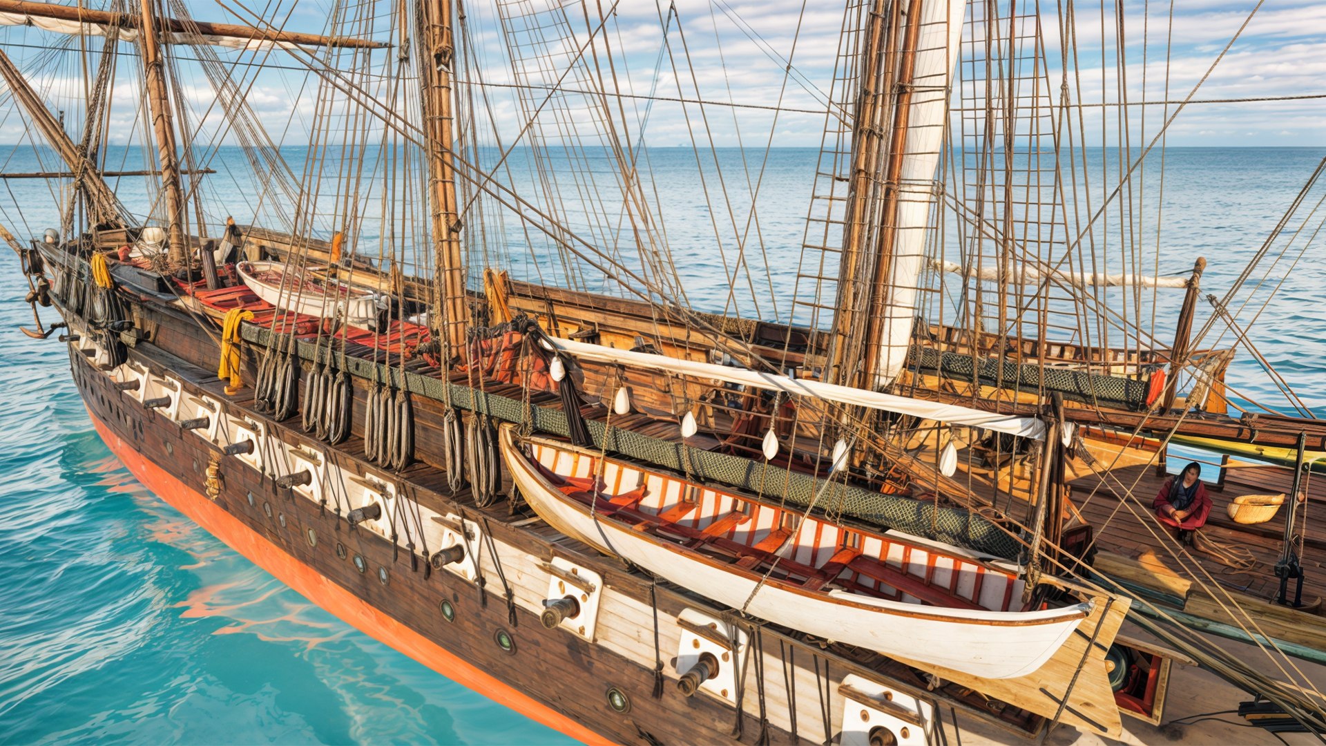 3D USS Constitution Sail Up - TurboSquid 2227084