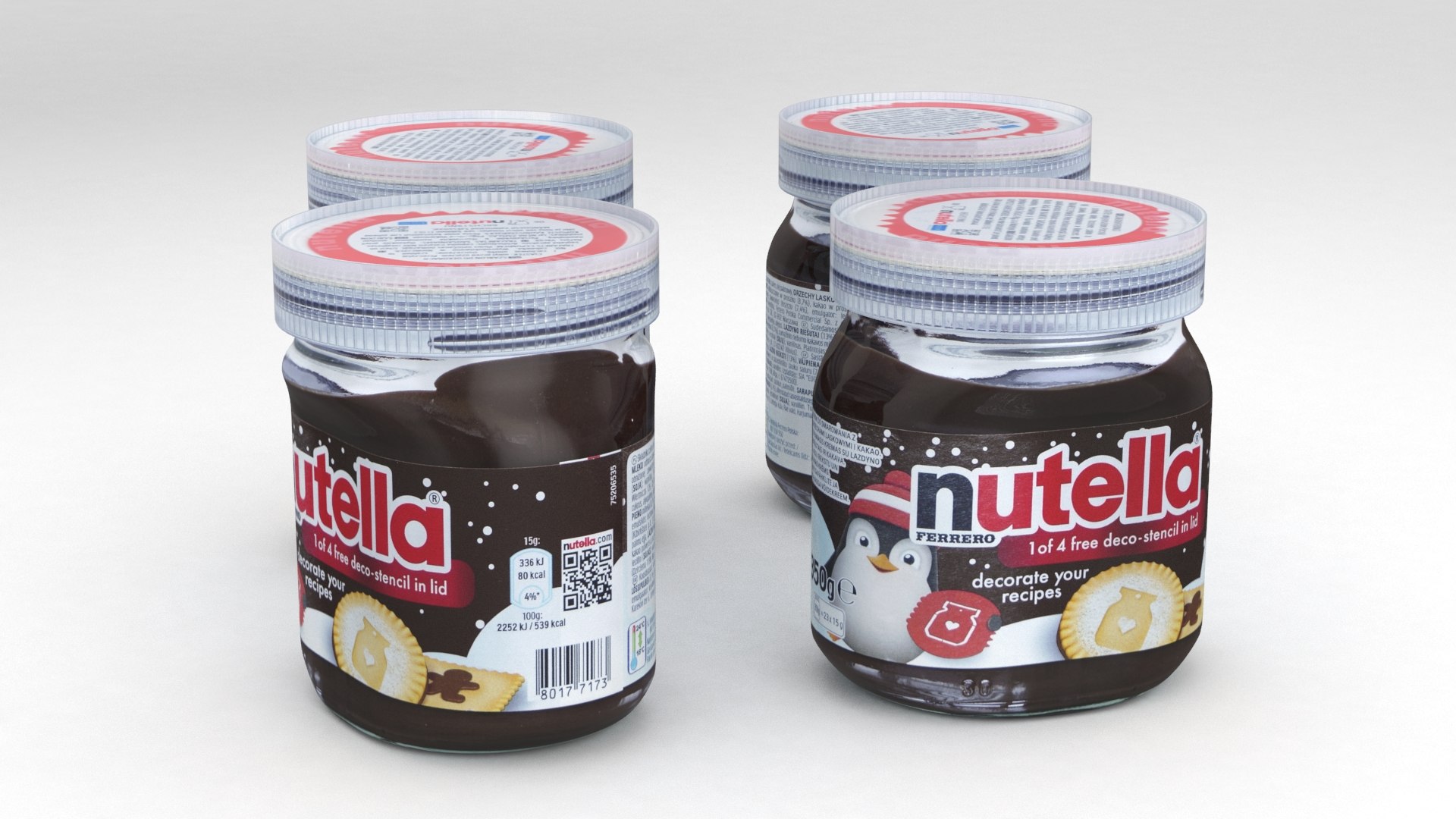3D model nutella 350g jar 2019 - TurboSquid 1479252