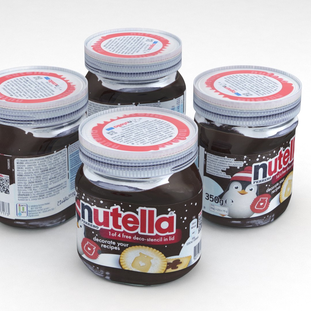 3D model nutella 350g jar 2019 - TurboSquid 1479252