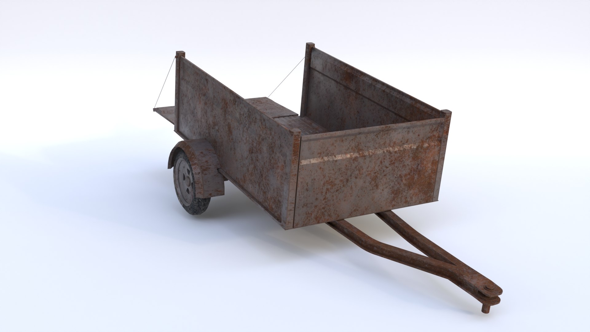 Rusty Trailer 3D - TurboSquid 2092826