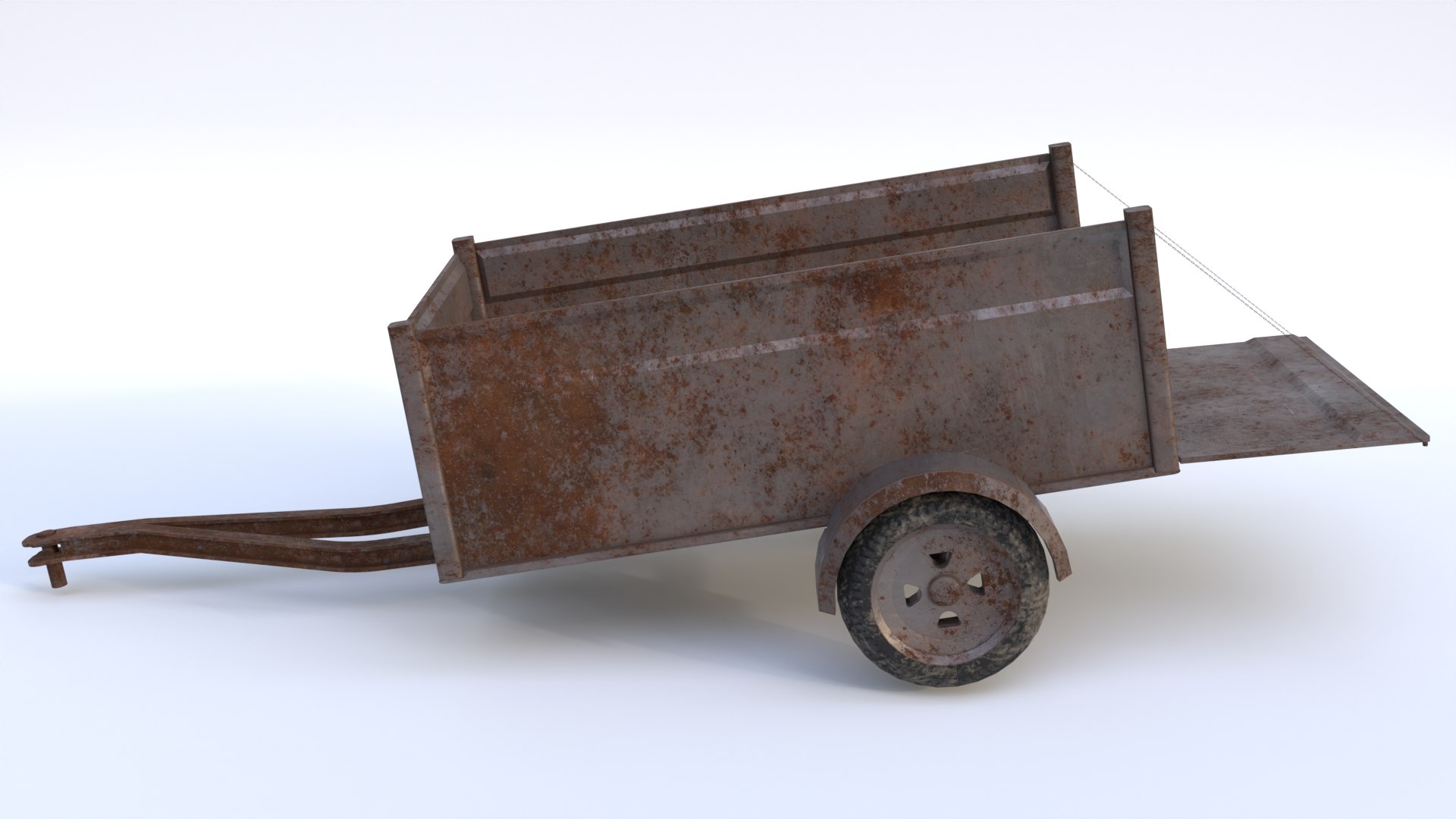 Rusty Trailer 3D - TurboSquid 2092826