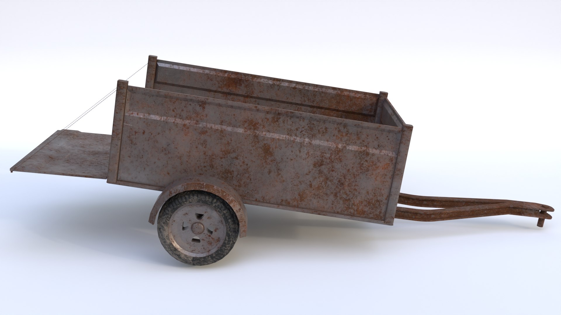Rusty Trailer 3D - TurboSquid 2092826