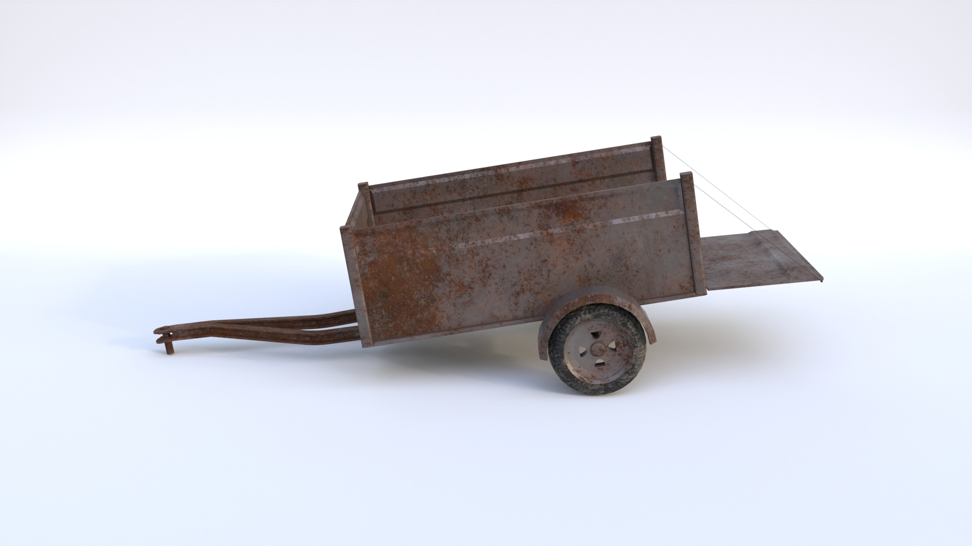 Rusty Trailer 3D - TurboSquid 2092826
