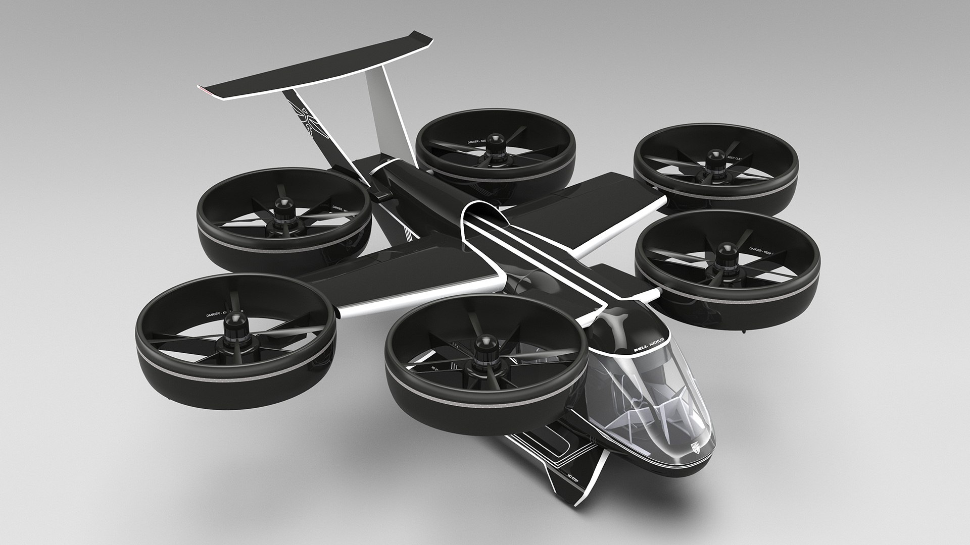 3D Flying Car Bell Nexus 6HX Simple Interior model - TurboSquid 2170148