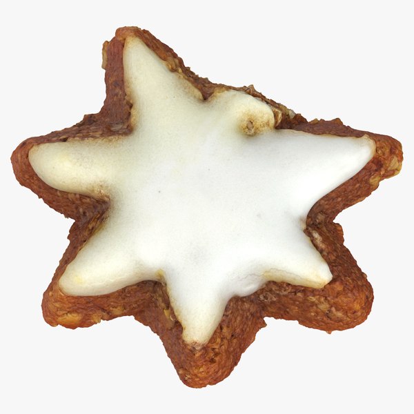 modelo 3d White Chocolate Star Cinnamon Cookie 01 Bitten - TurboSquid ...