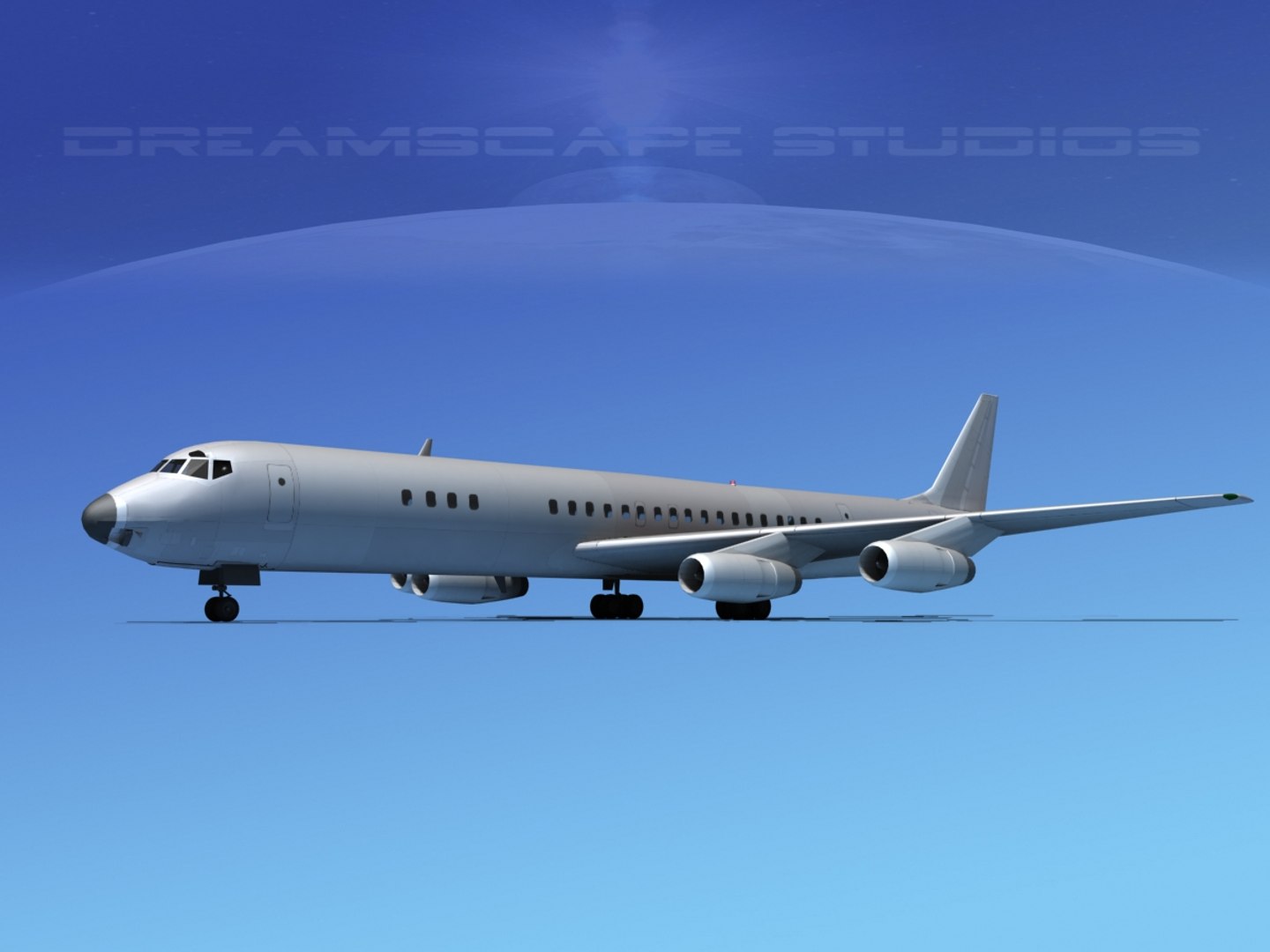 douglas dc-8 3d model