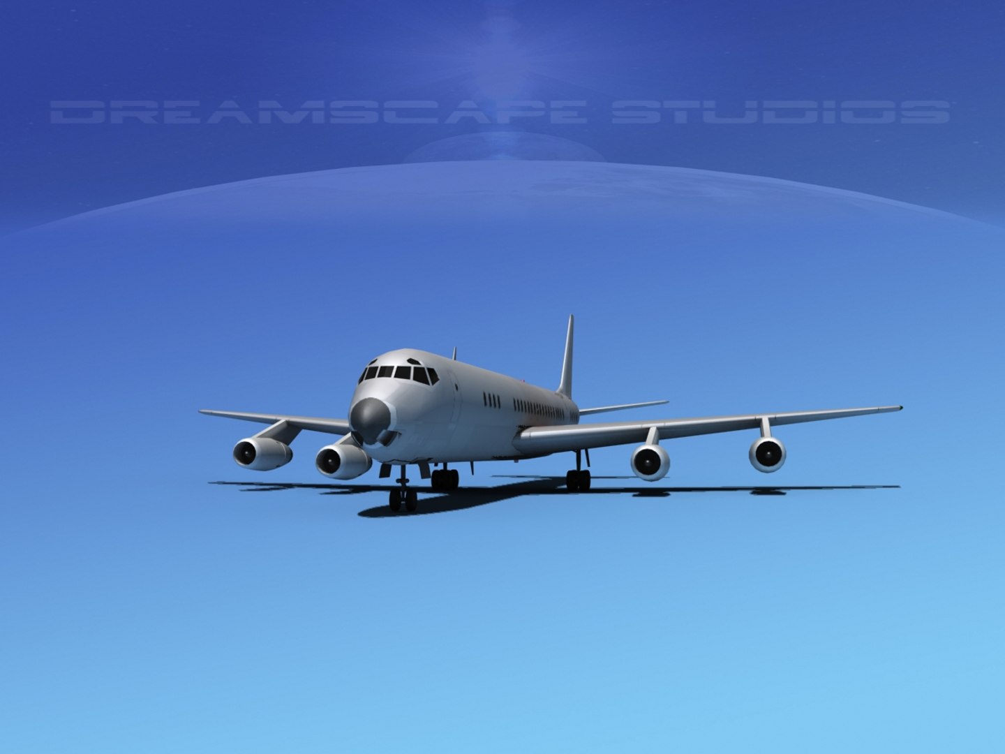 douglas dc-8 3d model