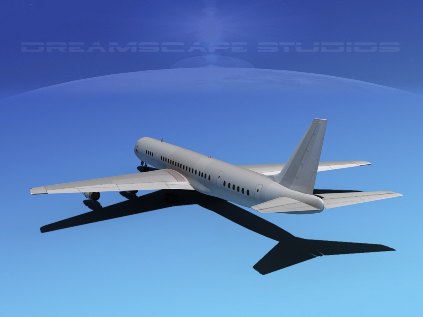 douglas dc-8 3d model