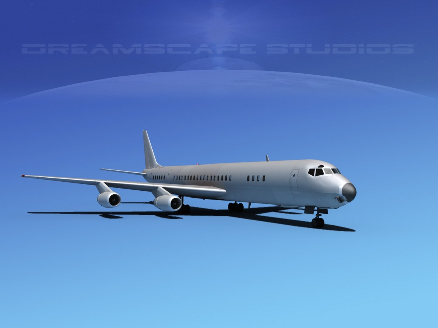 douglas dc-8 3d model