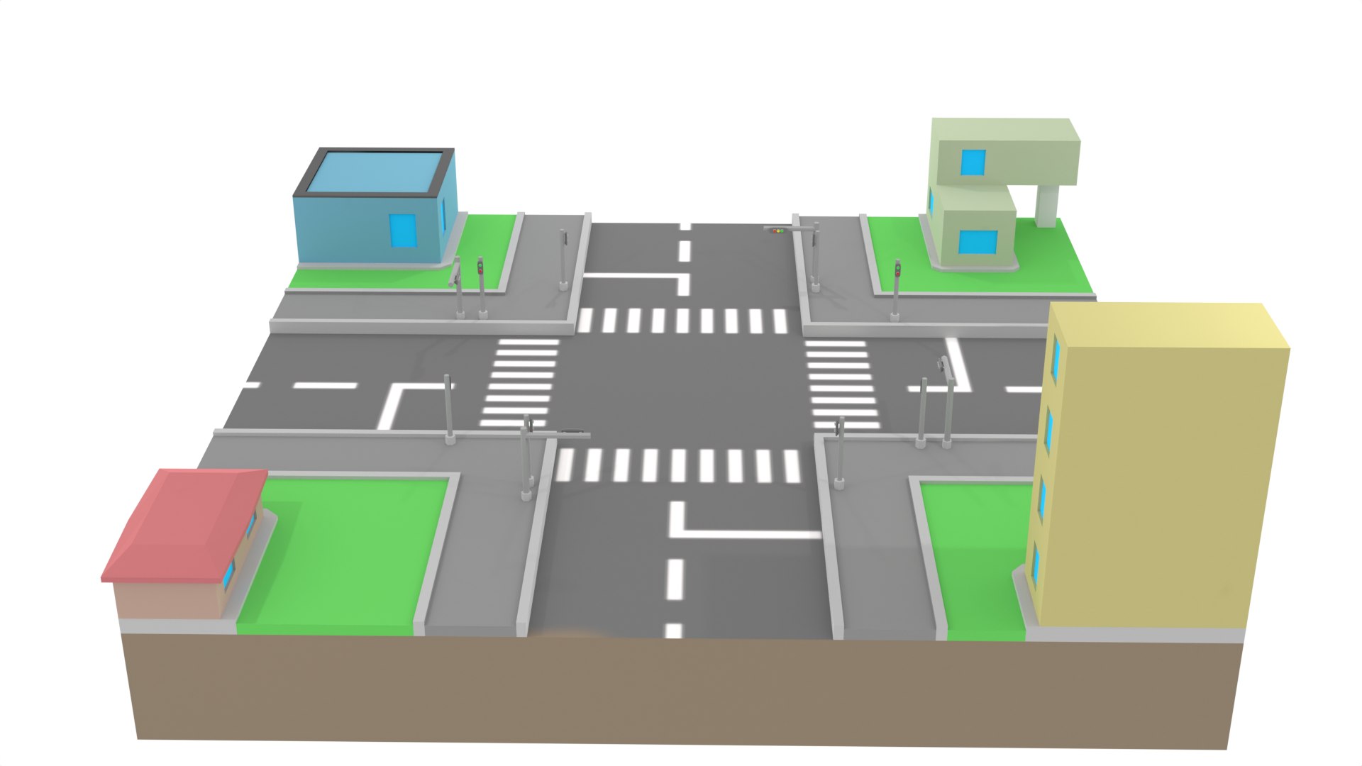 3D Crossroads - TurboSquid 2040884