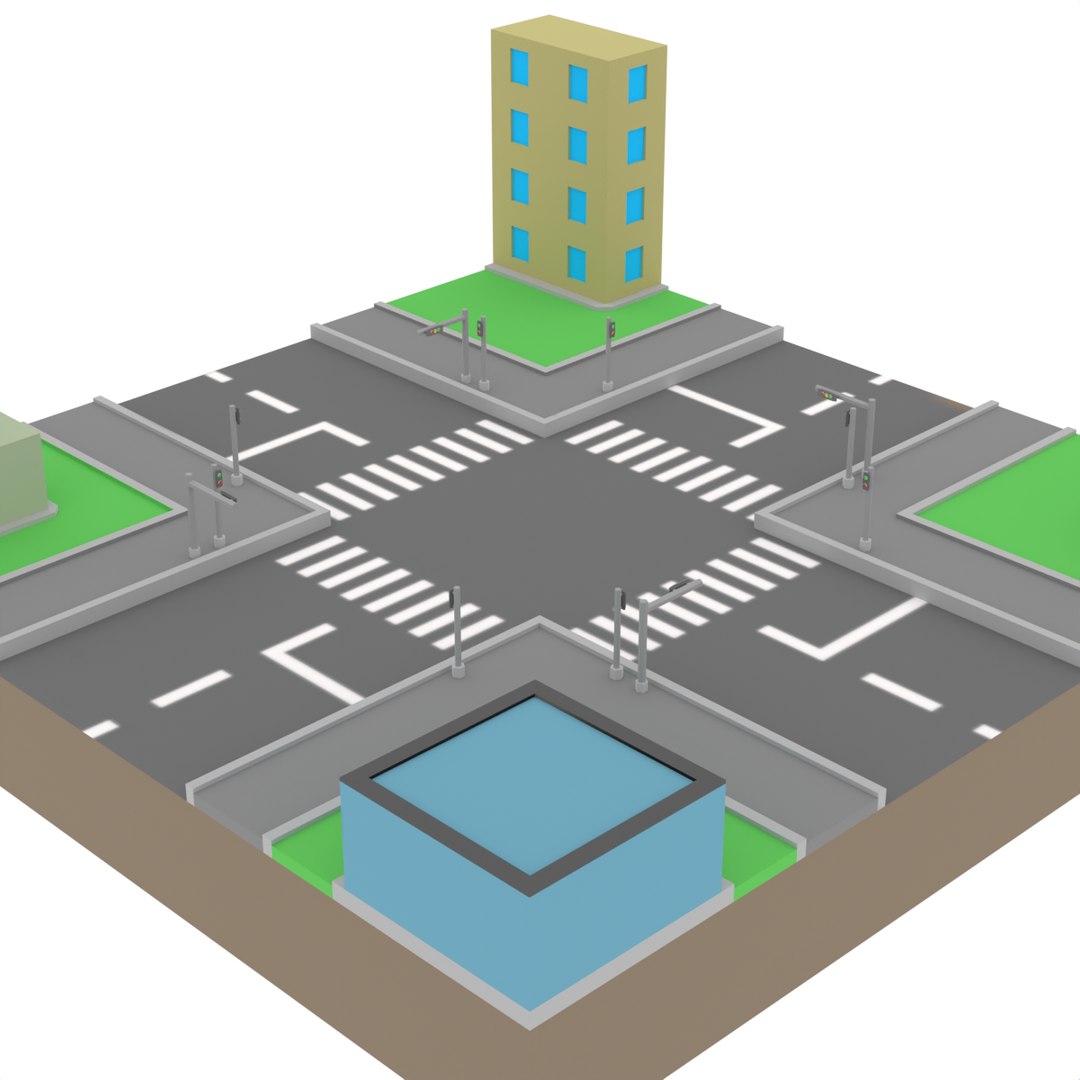 3D Crossroads - TurboSquid 2040884