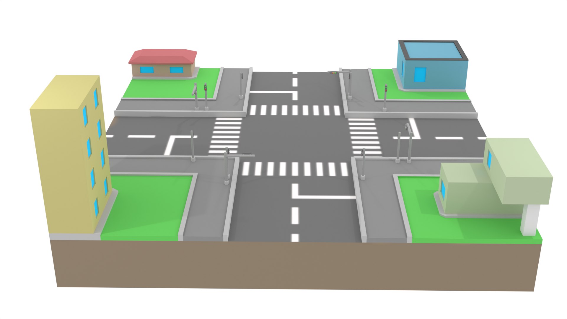 3D Crossroads - TurboSquid 2040884