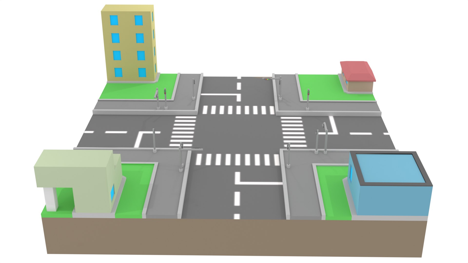 3D Crossroads - TurboSquid 2040884