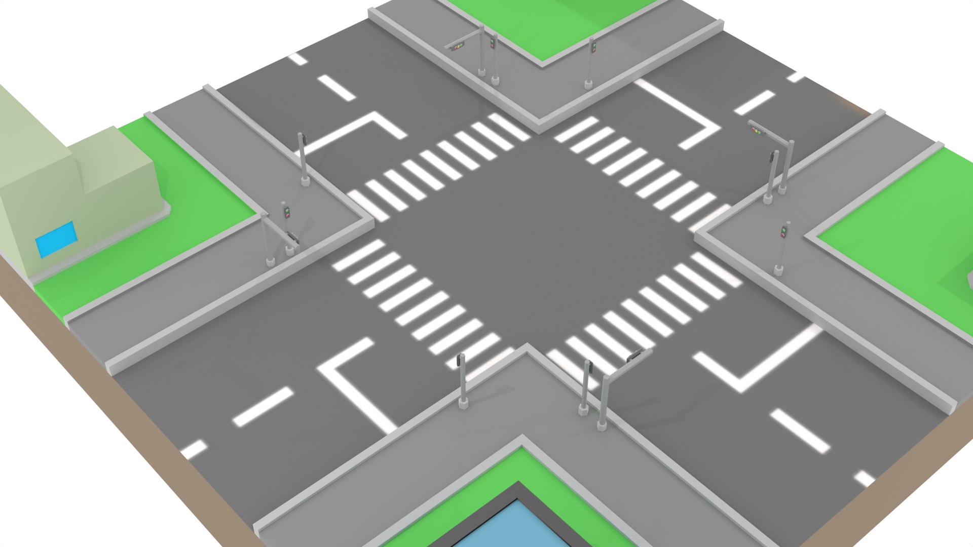 3D Crossroads - TurboSquid 2040884