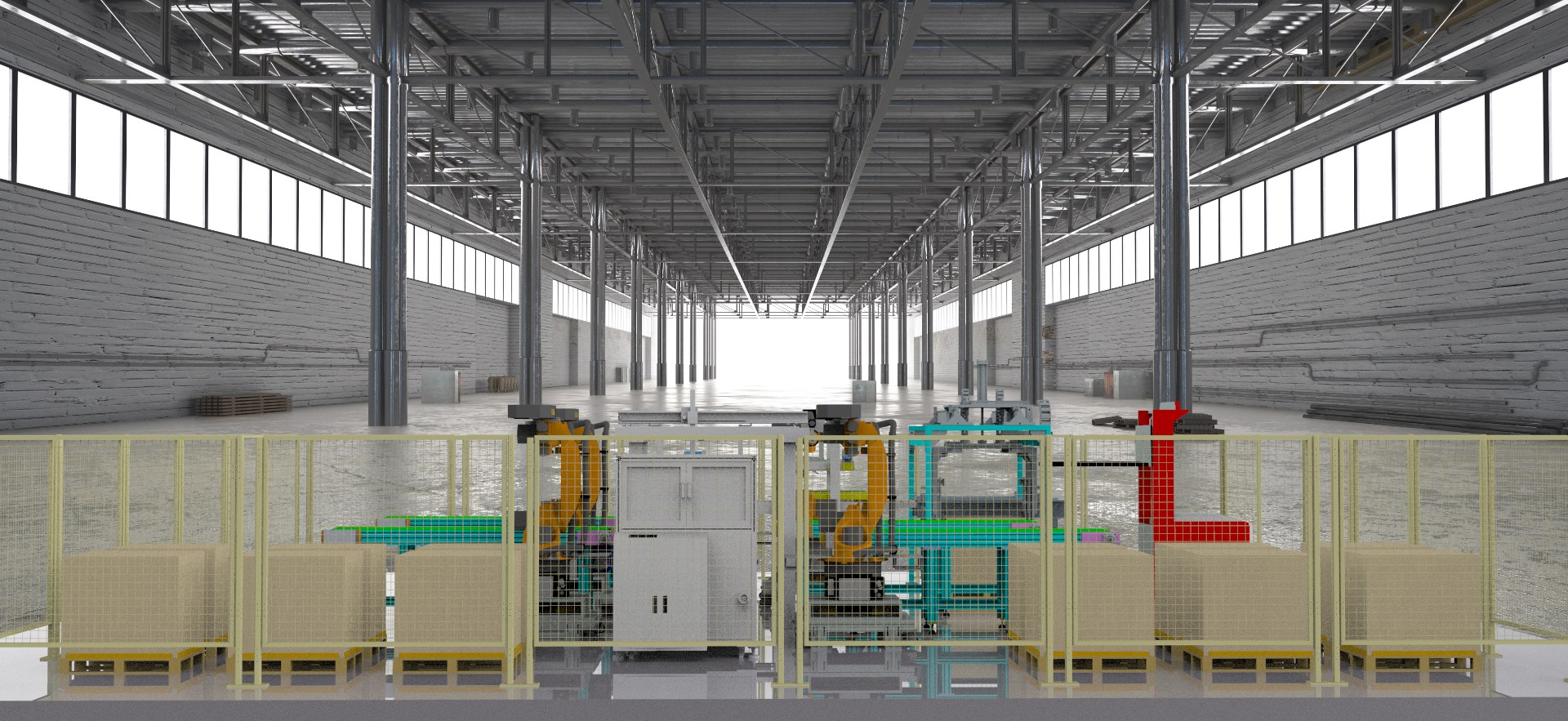 Carton Production Line 3D Model - TurboSquid 1975455