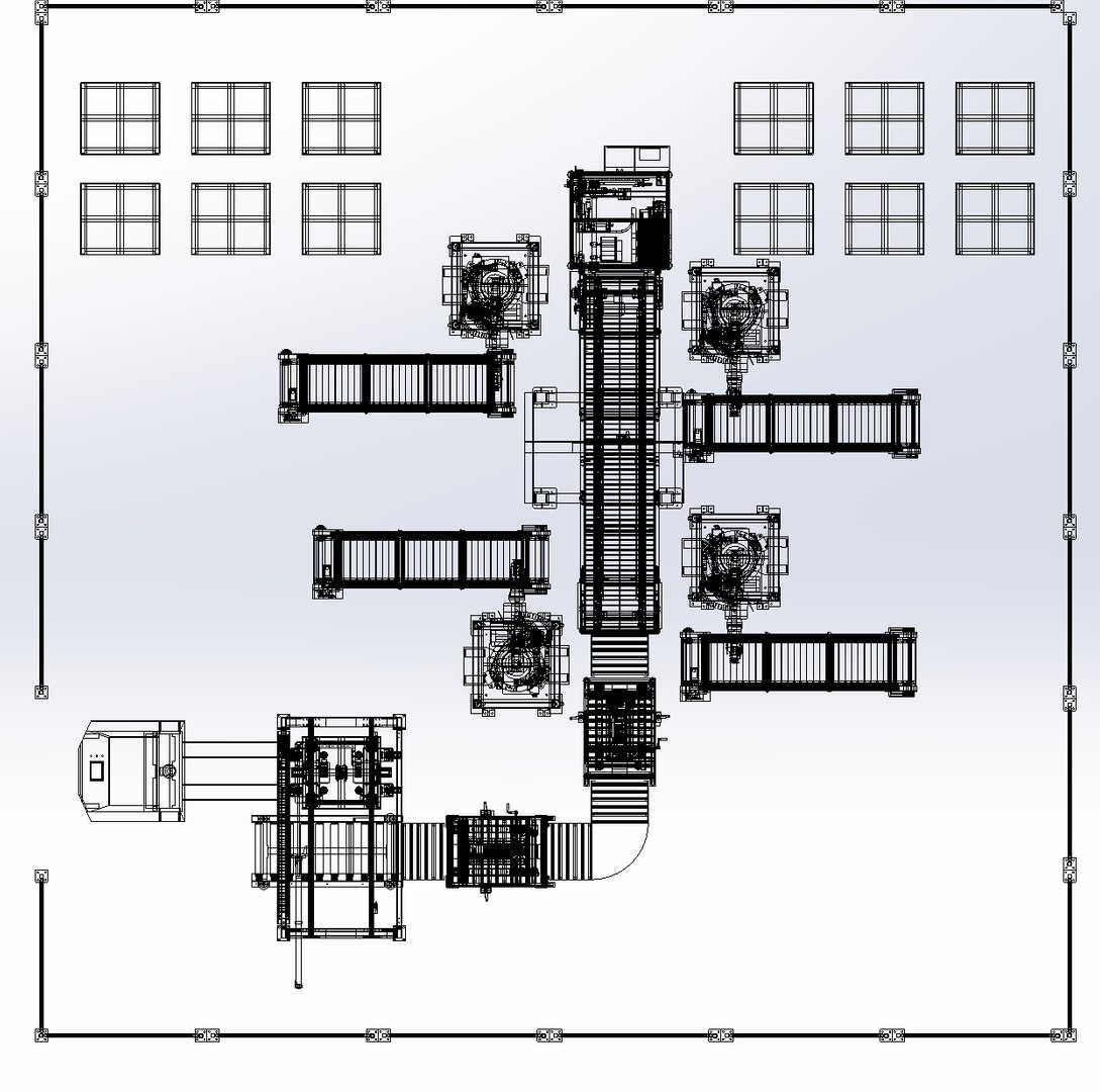 Carton Production Line 3D Model - TurboSquid 1975455
