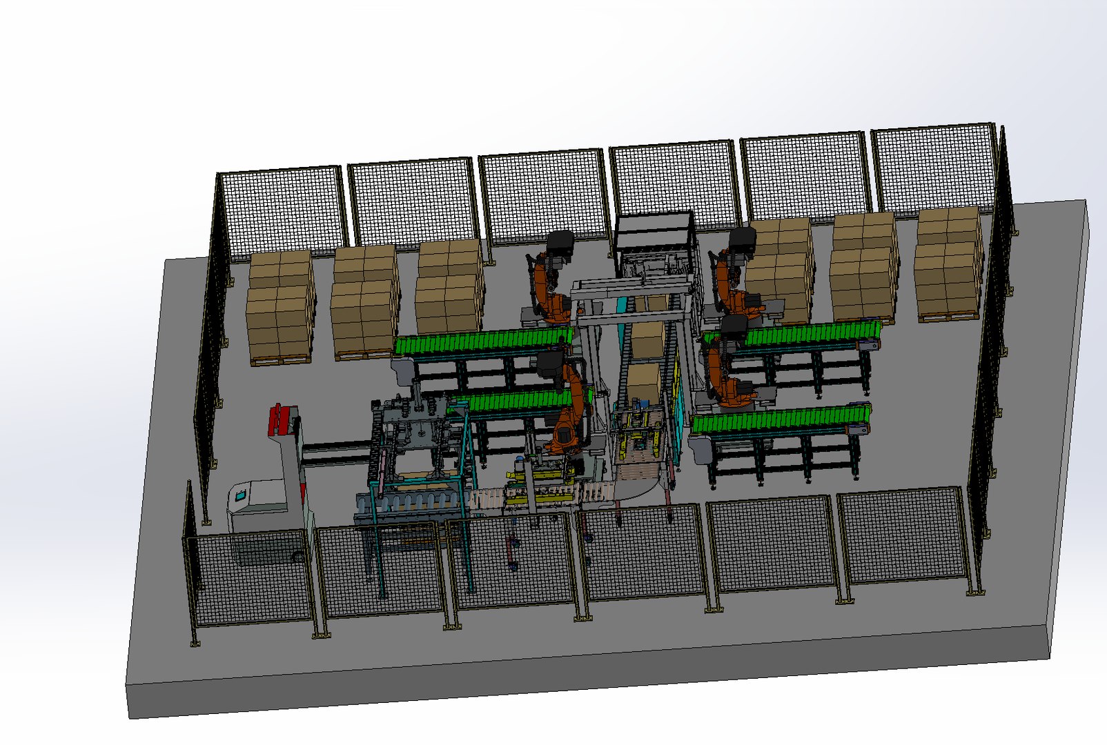 Carton Production Line 3D Model - TurboSquid 1975455