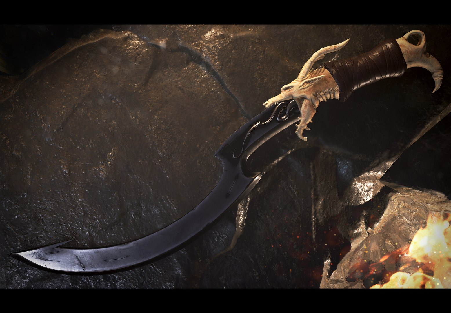 3D Dragon Sword Low-poly Model - TurboSquid 1744391