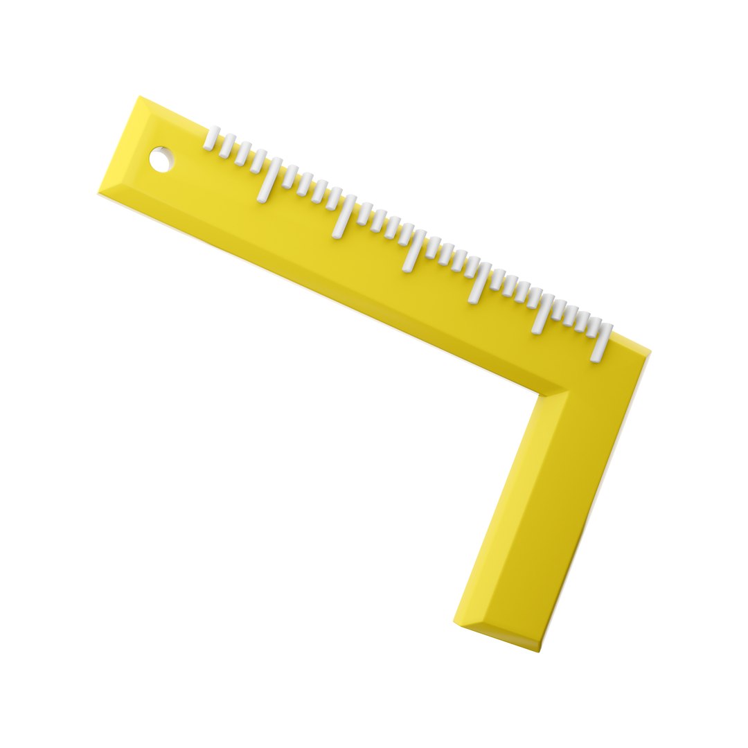 3d Corner Ruler Icon 3D Model - TurboSquid 2045314