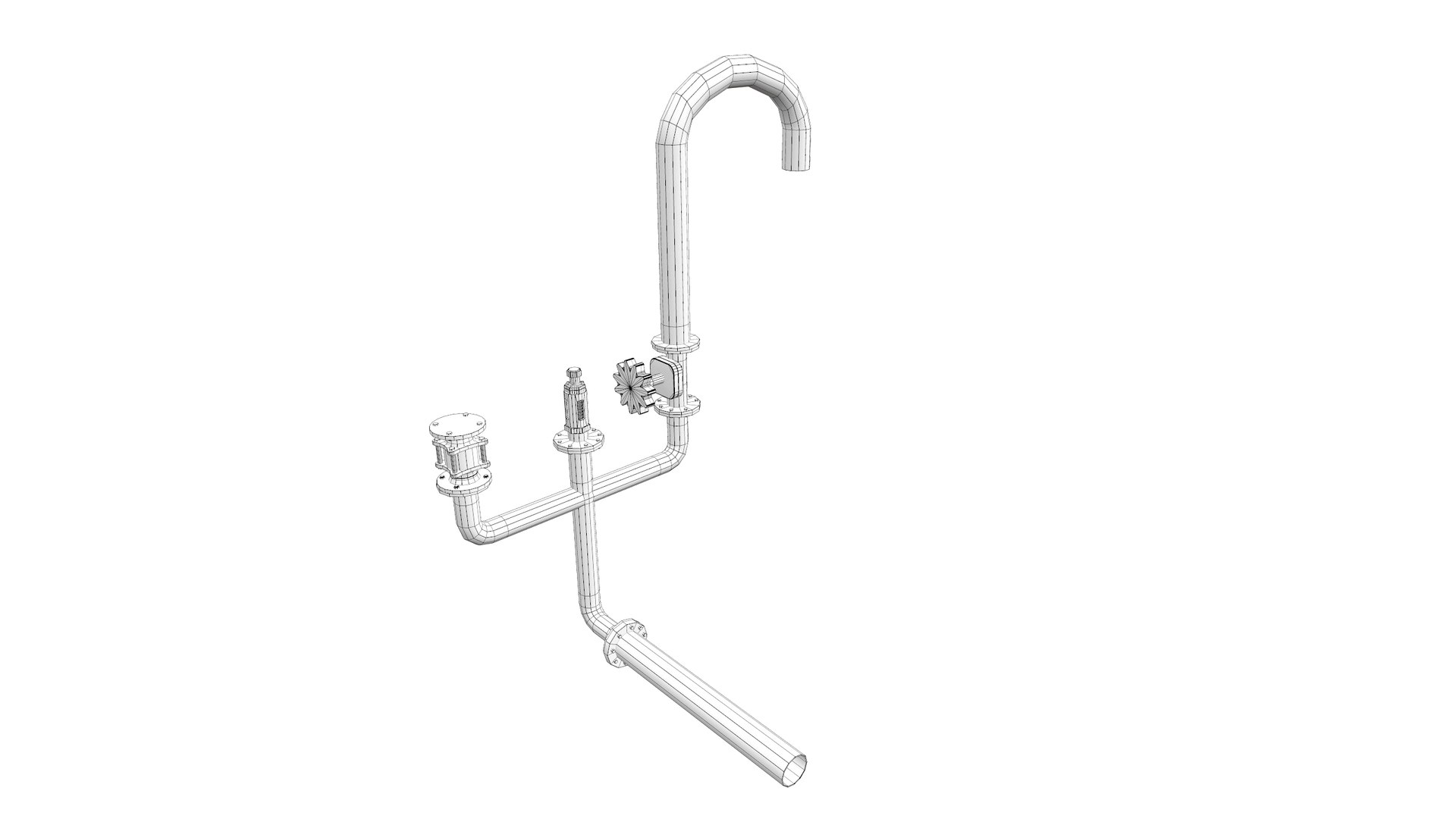 Gas Pipe 3D Model - TurboSquid 2172848