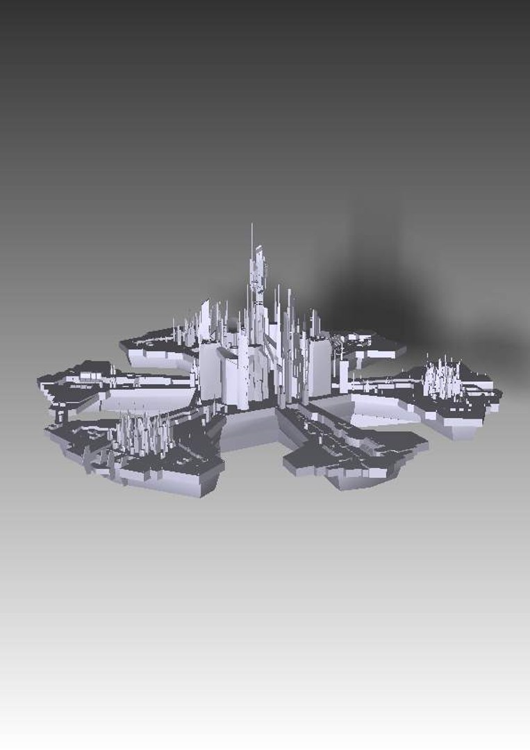 Stargate Atlantis City 3d Model