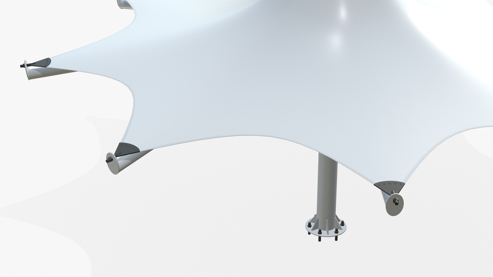 3D Tensile Shade Structures - TurboSquid 1827403