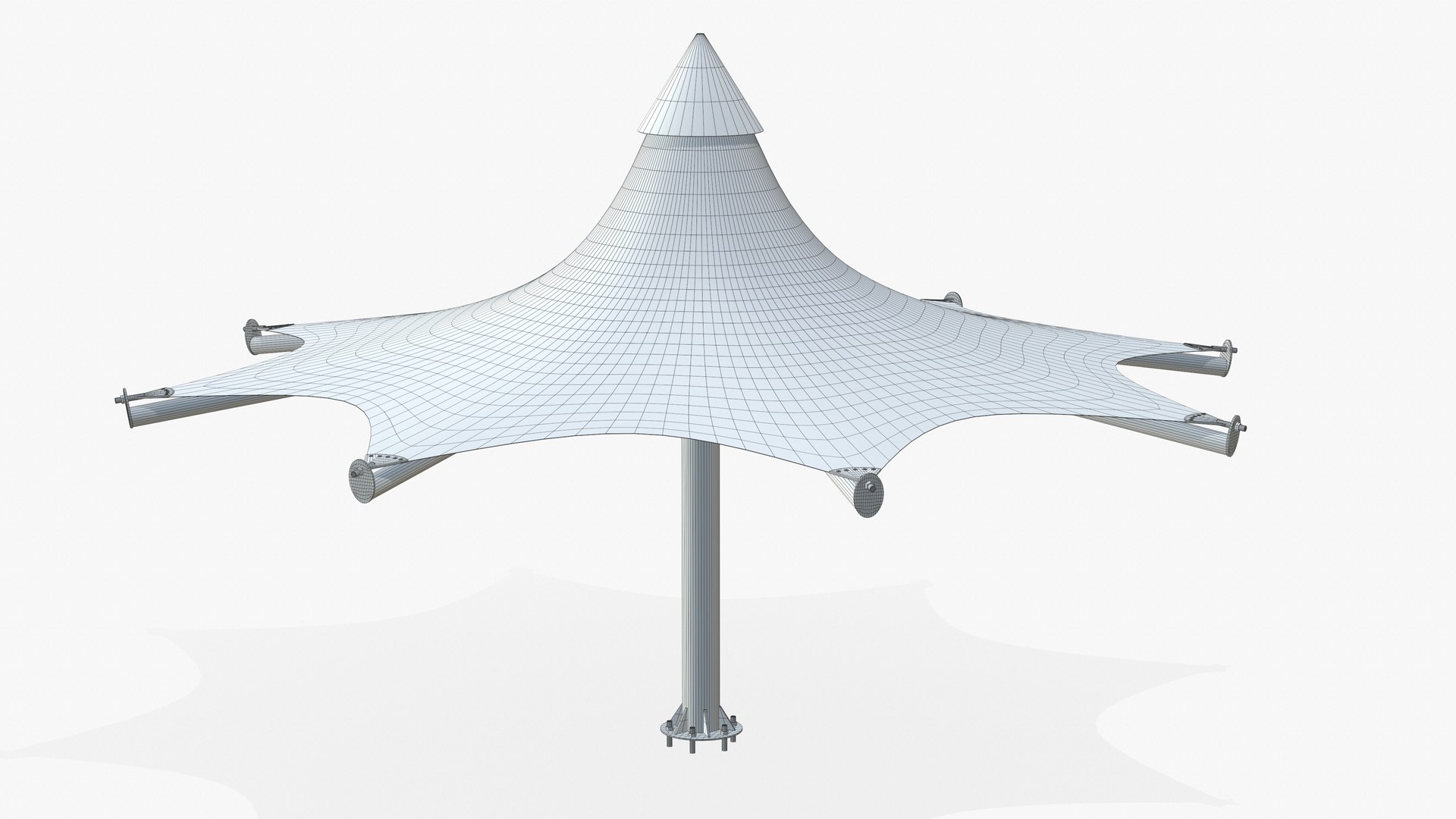 3D Tensile Shade Structures - TurboSquid 1827403