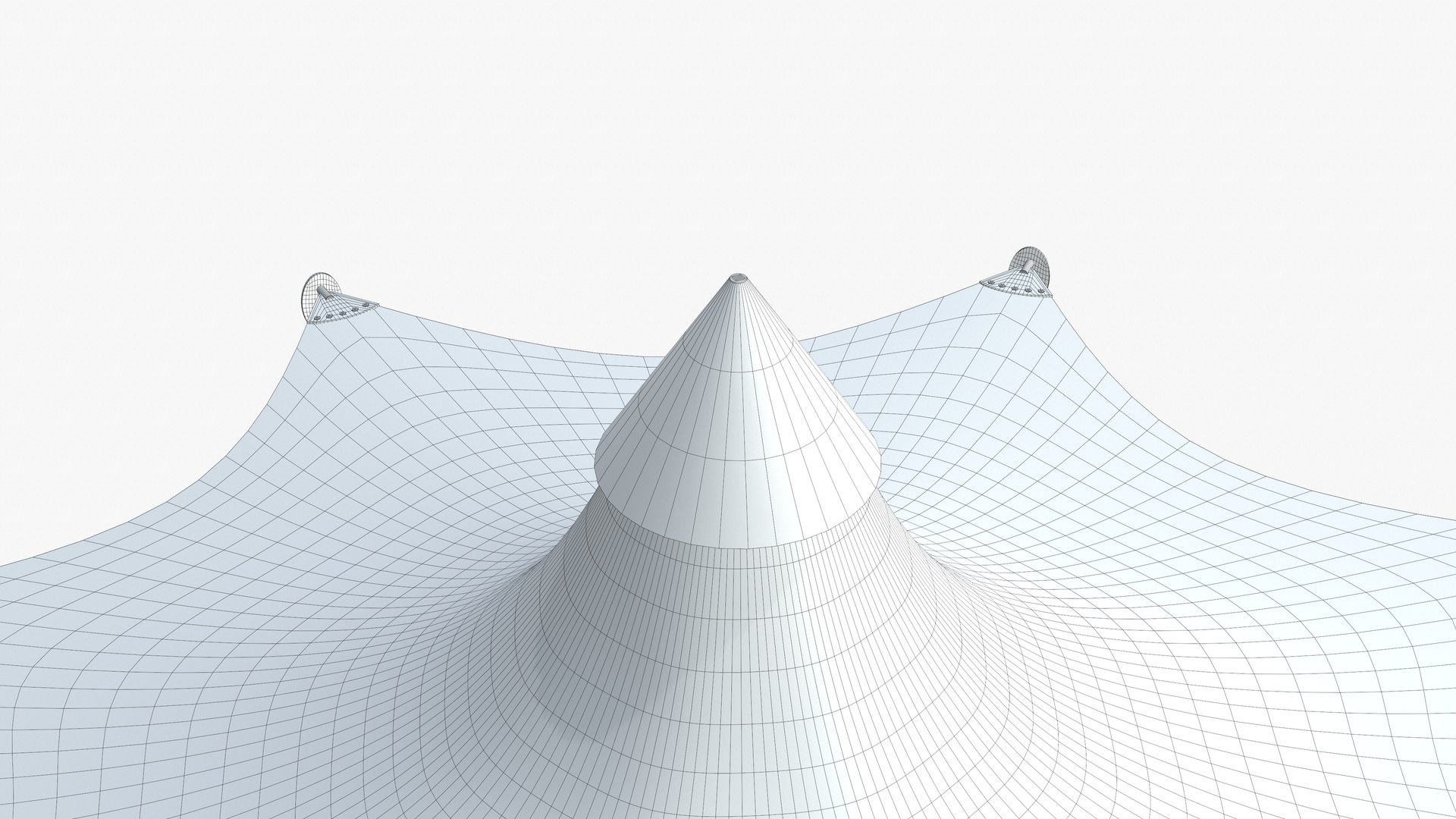 3D Tensile Shade Structures - TurboSquid 1827403