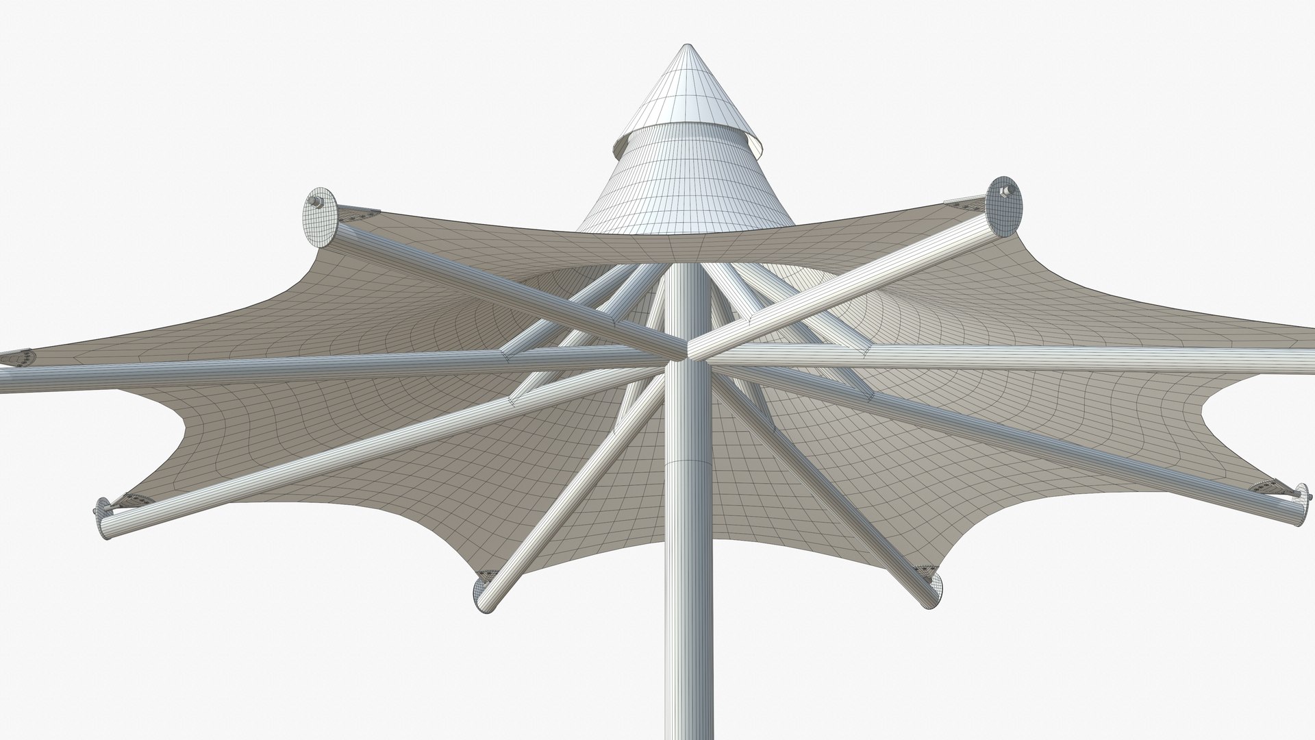 3D Tensile Shade Structures - TurboSquid 1827403
